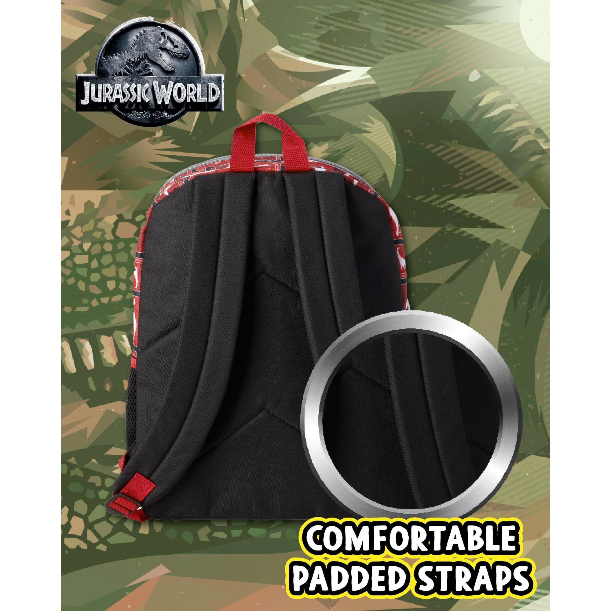 Cozy Serene Jurassic Park And Backpack 16" 3d Dinosaur Elementary ...