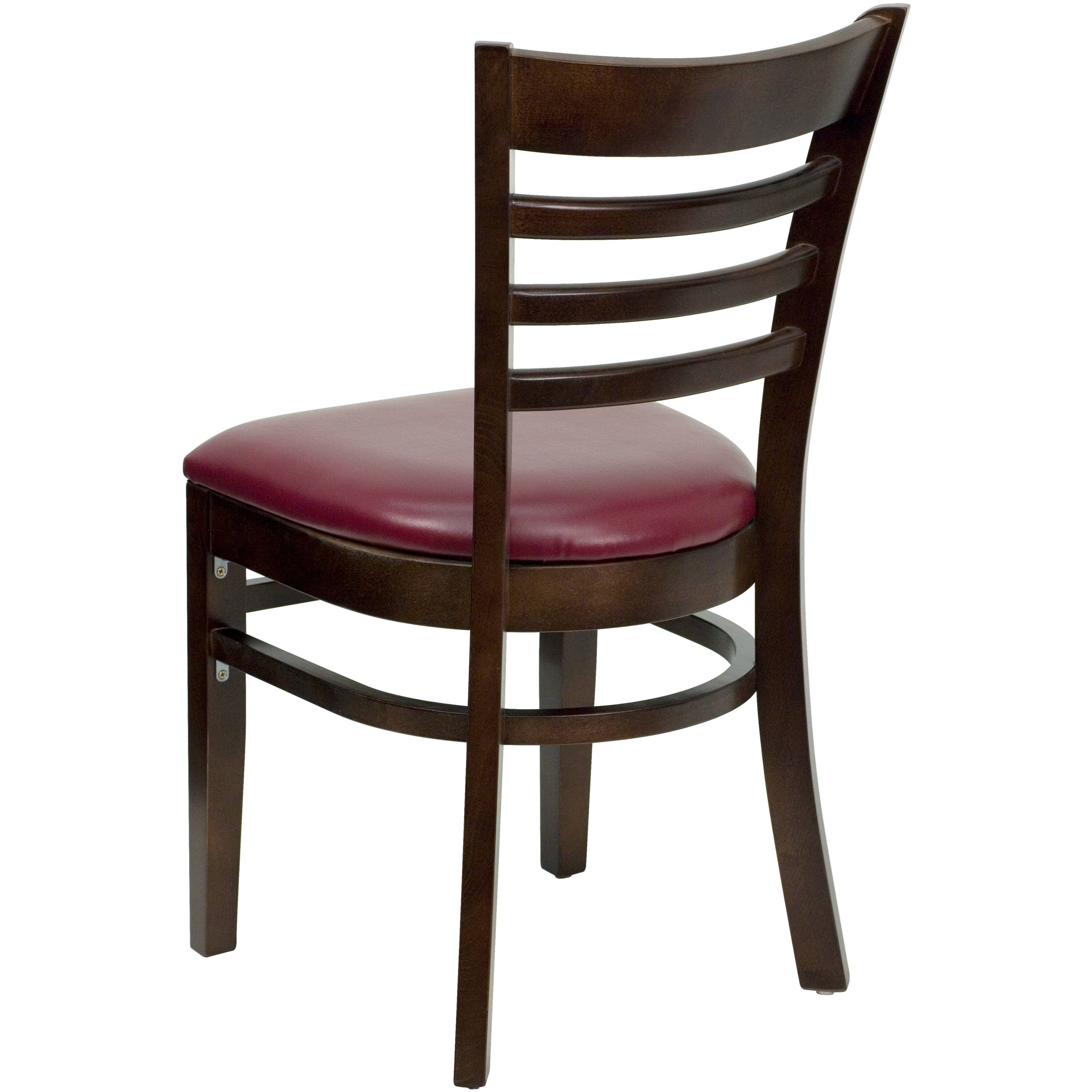 Alt View 3. Emma + Oliver - Ladder Back Wooden Restaurant Dining Chair ...