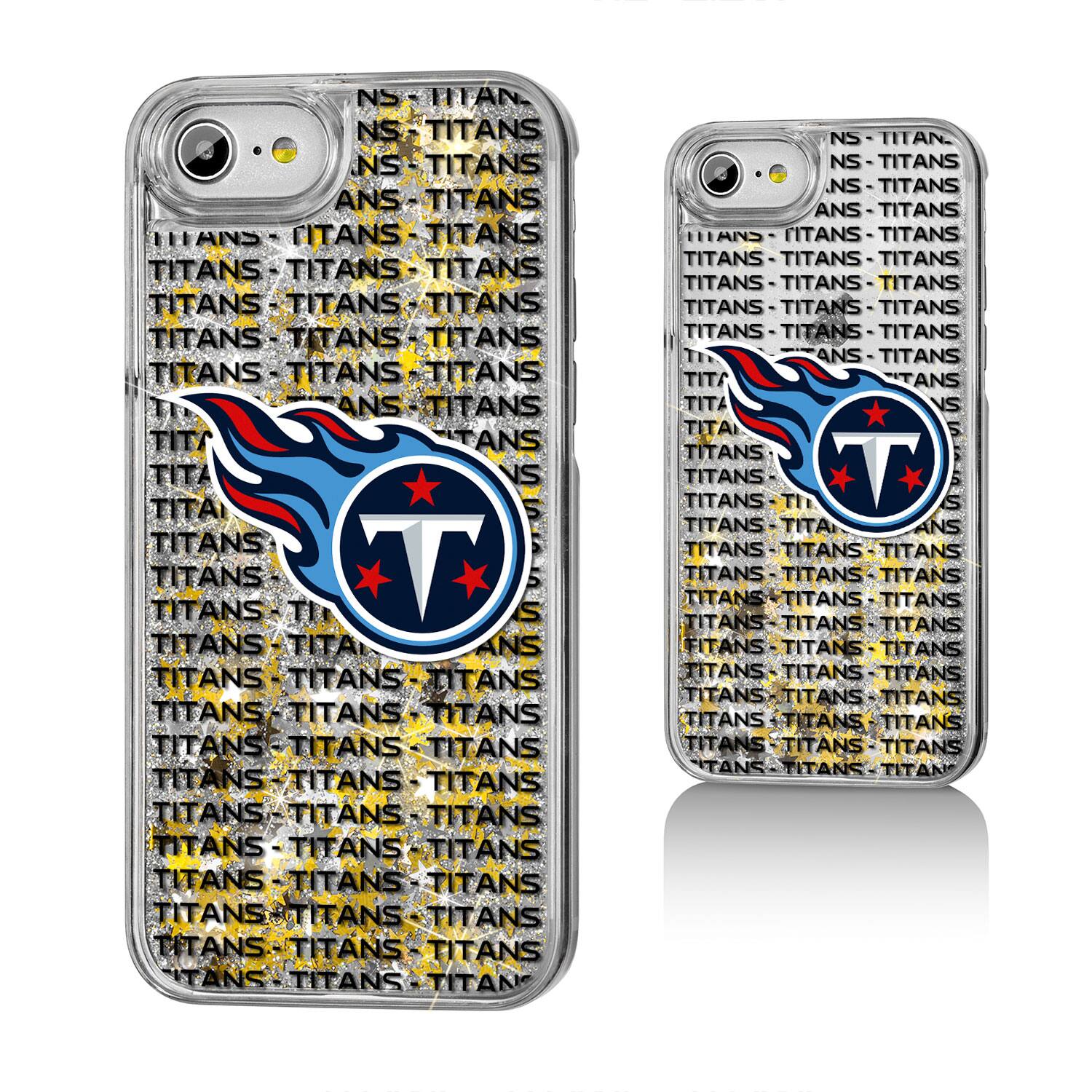 Keyscaper NFL Tennessee Titans iPhone Text Backdrop Design Glitter Case ...