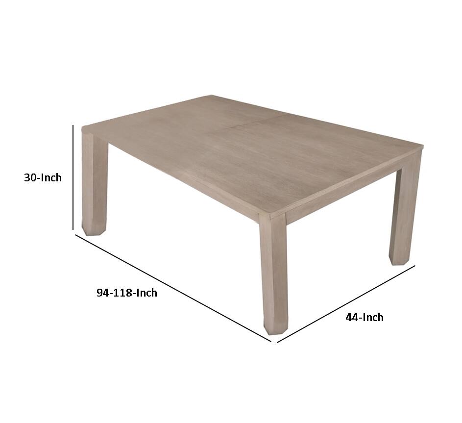 Manhattan Lane Kizie Dining Table, 94 118 Inch Extendable Top ...
