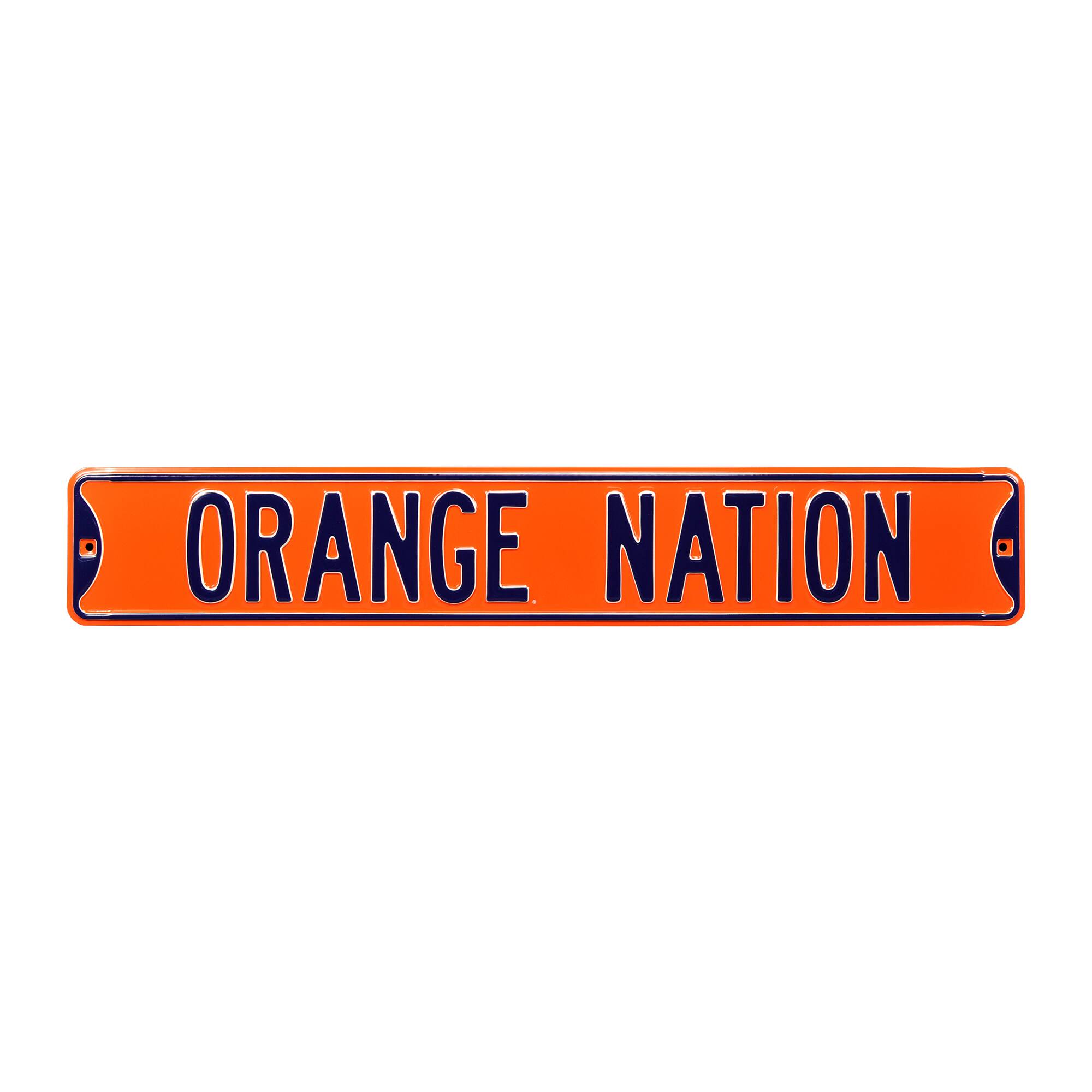 Authentic Street Signs Syracuse 6" x 36" College Ave Street Sign Orange ...