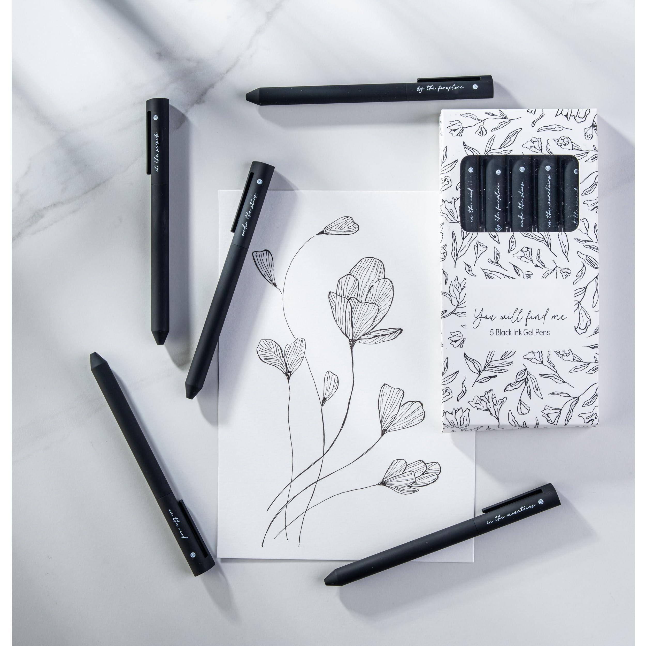 Paradigms Interiors Gel Ink Pens Fine Point No Bleed Through With Cute ...