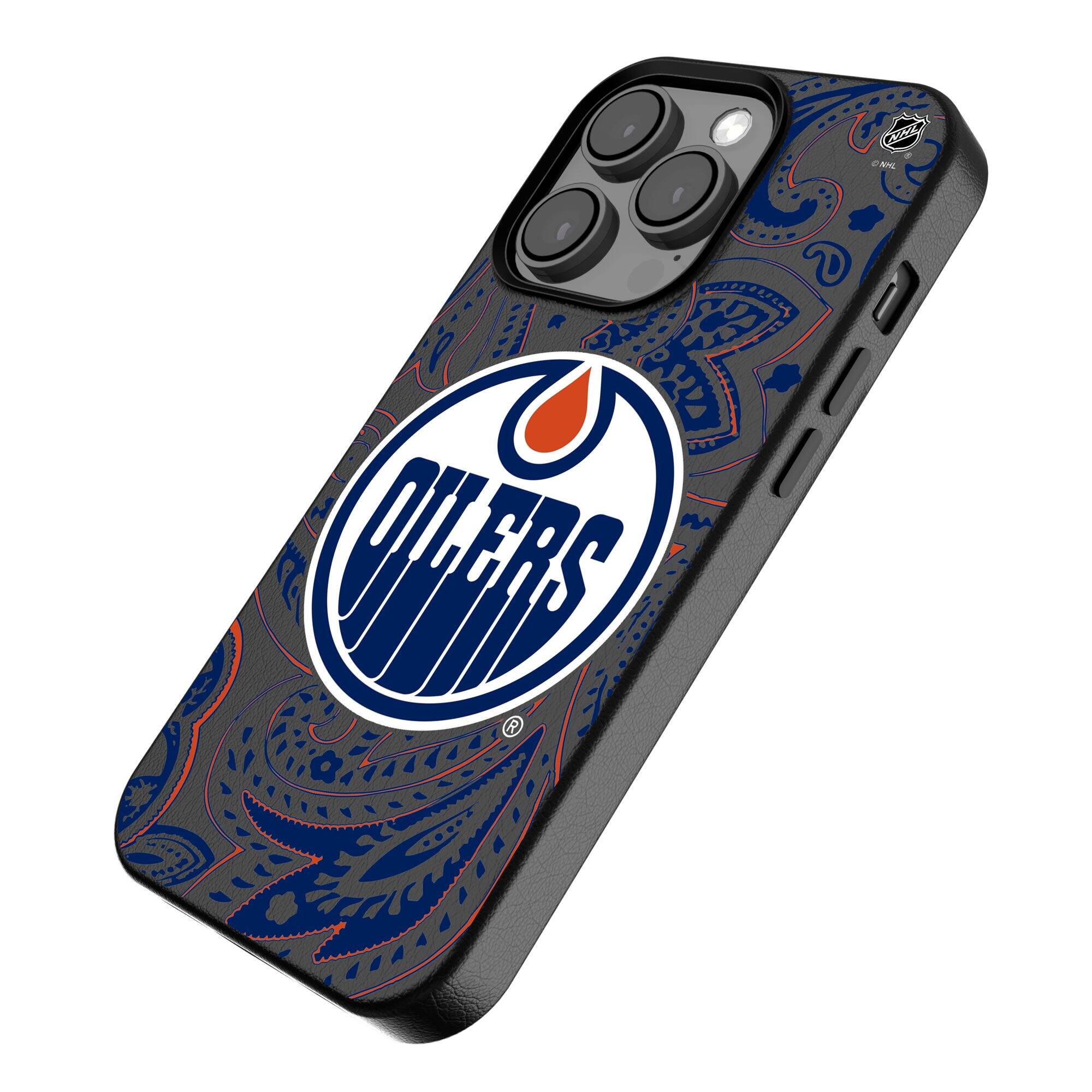 Keyscaper NHL Edmonton Oilers Paisley iPhone Magnetic Bump Case 15 Plus ...