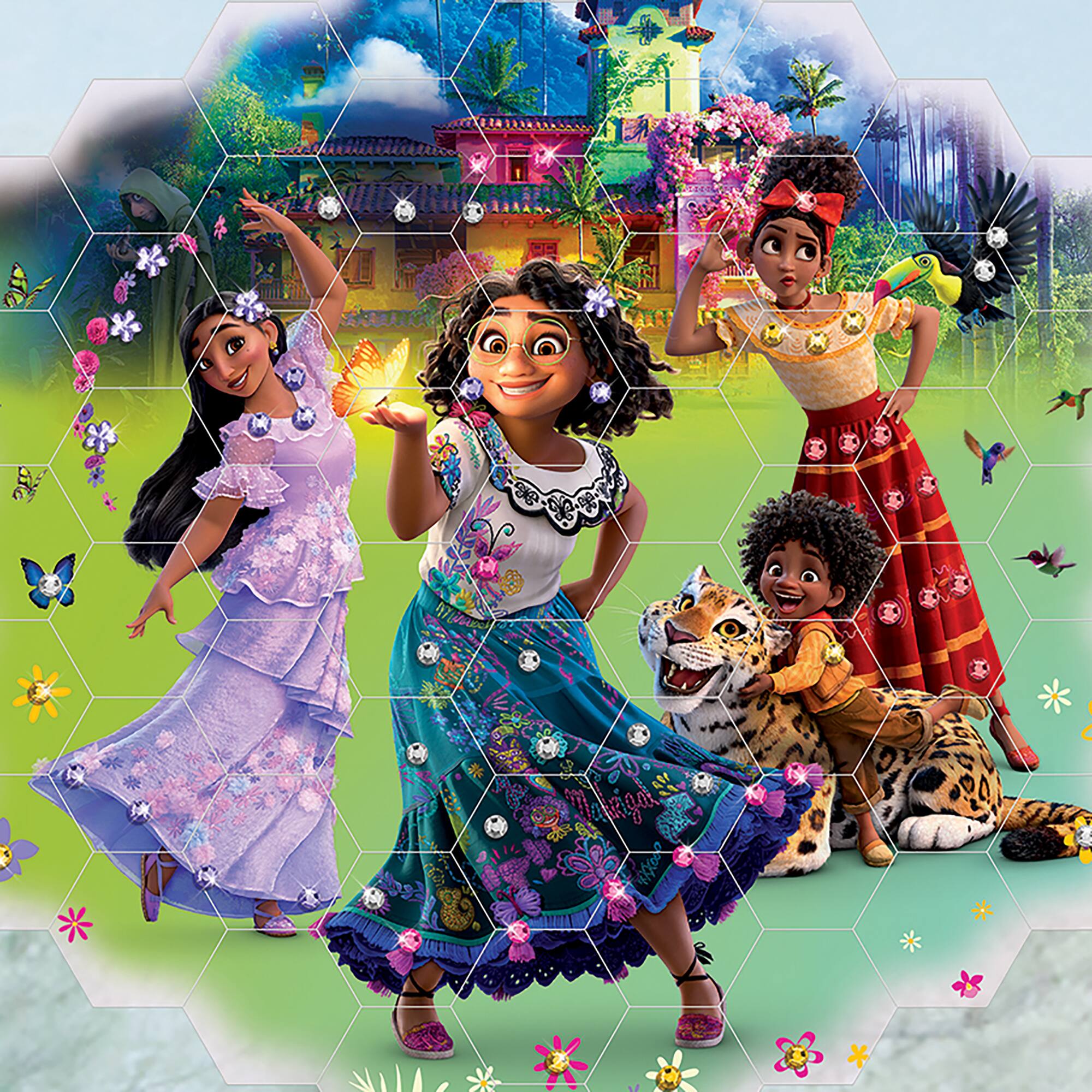 Make It Real Disney: Window Art Mosaic Resuable Puzzle Clings, Encanto ...