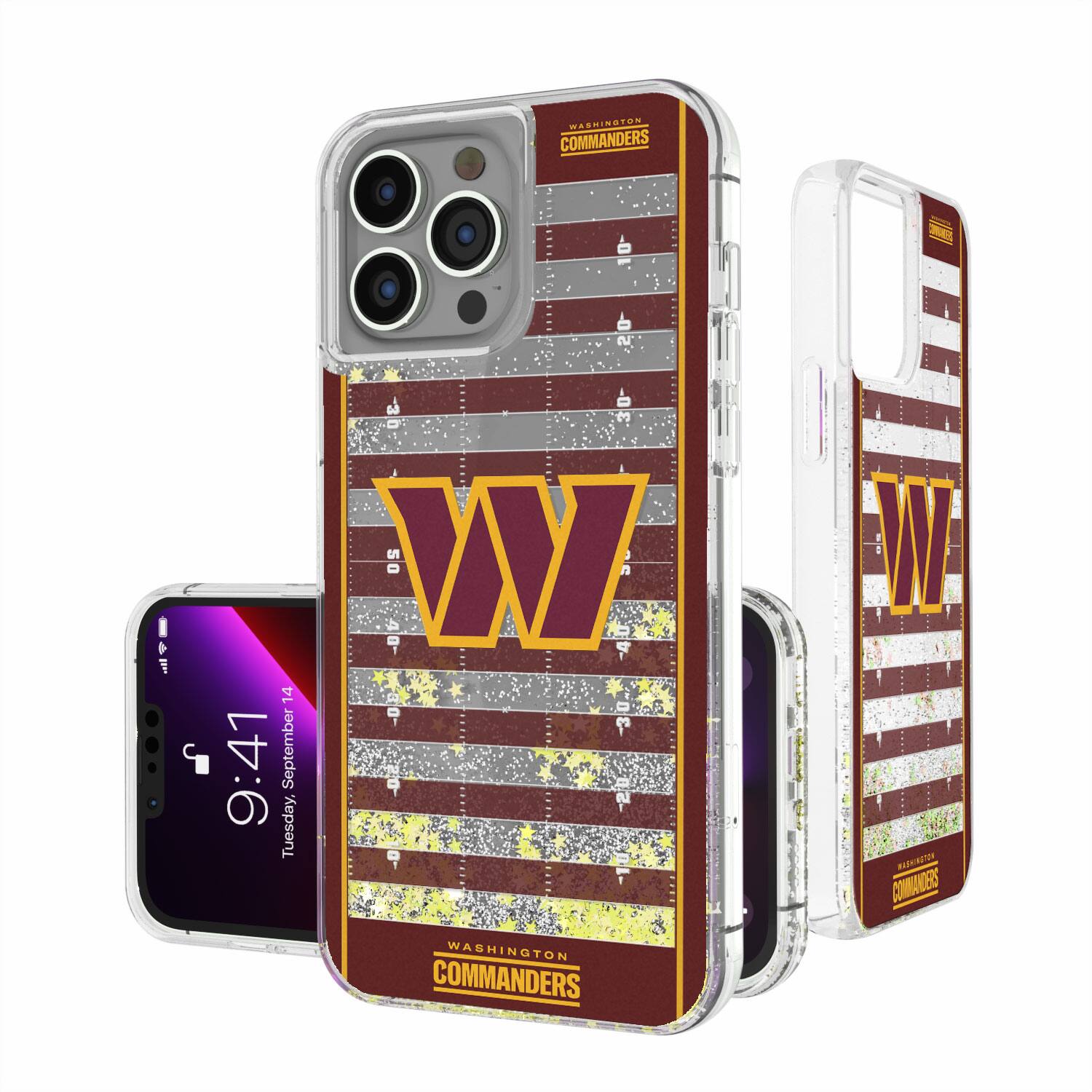 Keyscaper NFL Washington Commanders iPhone Field Design Glitter Case 16 ...