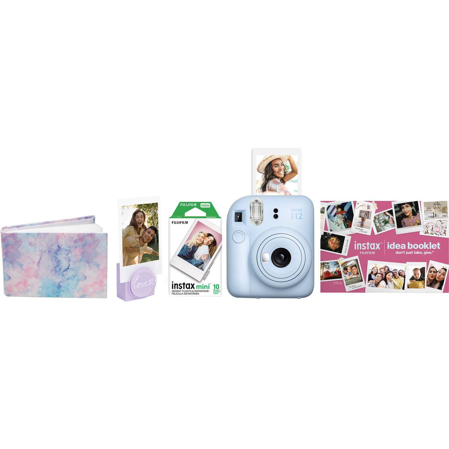 Fujifilm INSTAX MINI 12 Instant Film Camera with Instant Film Pastel ...