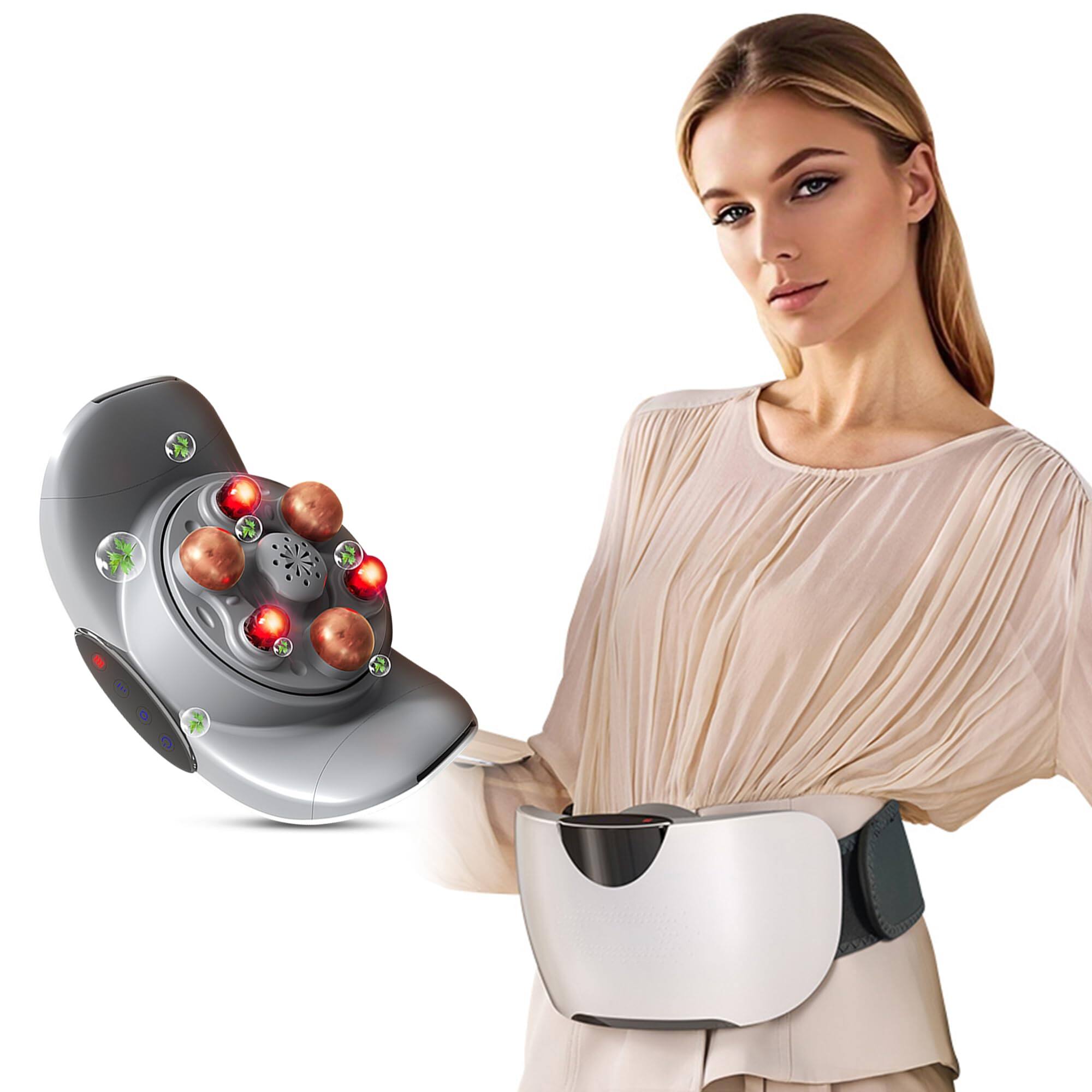 Live At Space Heated Bian Stone Abdomen Massager, Dual Use Waist Belly ...