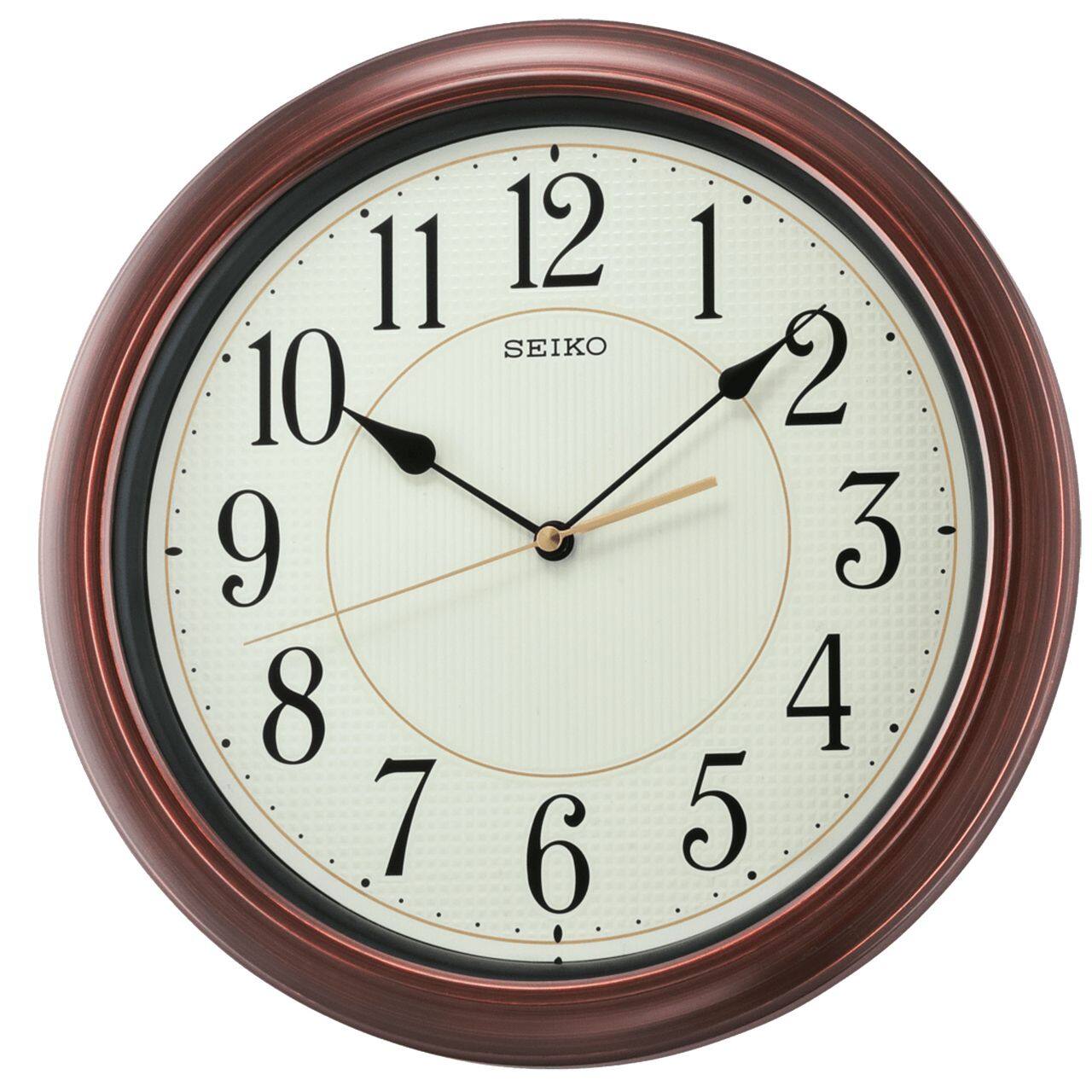 Seiko 1 Gaines Numbered Wooden Finish Wall Clock Brown QXA616BLH - Best Buy