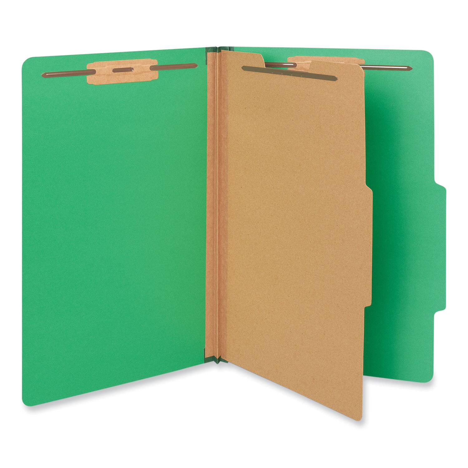 Universal Bright Colored Pressboard Folders, 2" Expansion, 1 Divider, 4 ...