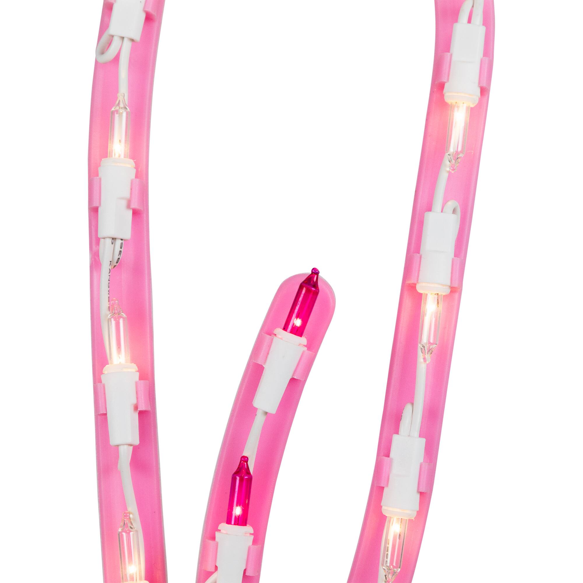 Northlight Lighted Bunny Head Easter Window Decoration 17" Pink ...