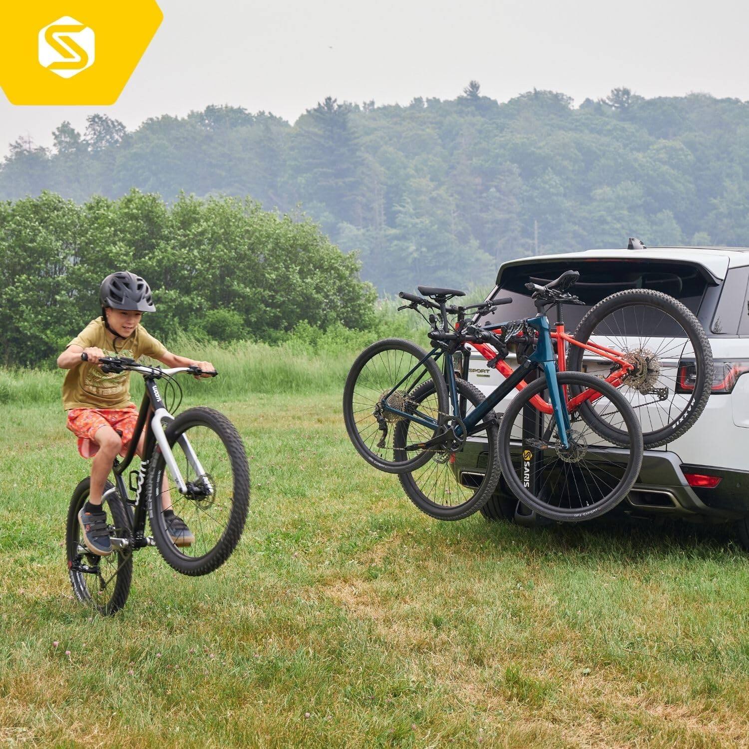 Saris Glide EX Hitch Bike Rack One handed Trigger Release Glide ...