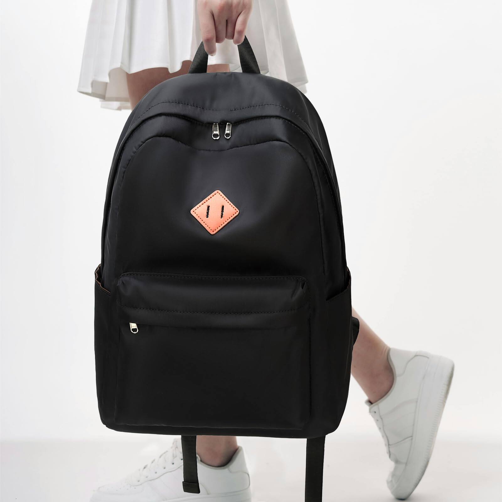 Cozy Serene Black Backpack For School Kids' Backpacks Lightweight Bag ...