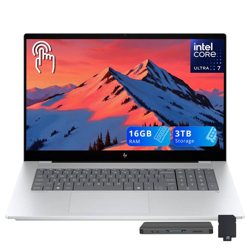 HP OmniBook X 17.3" TouchScreen Laptop,Intel Ultra 7 256V,16GB RAM,2TB ...