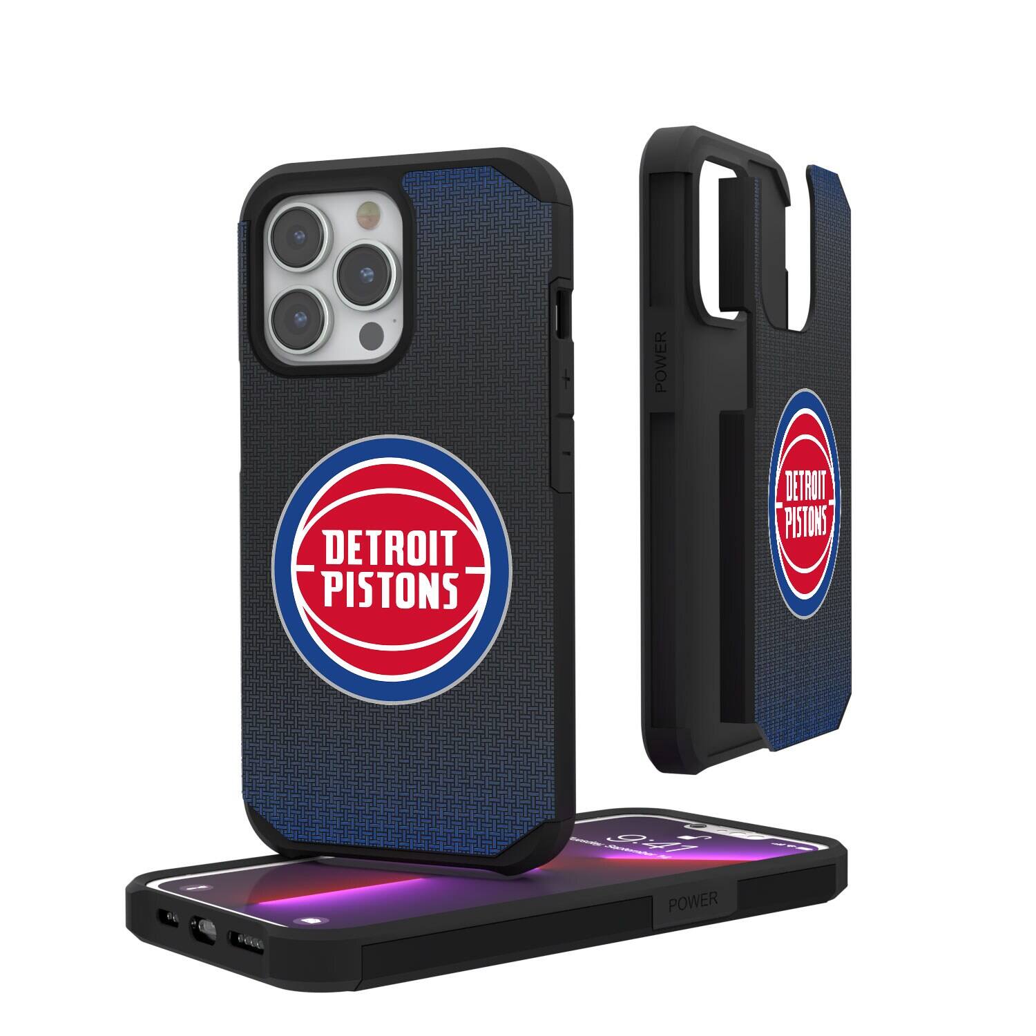Keyscaper NBA Detroit Pistons Linen Logo iPhone Rugged Case 14 Pro ...