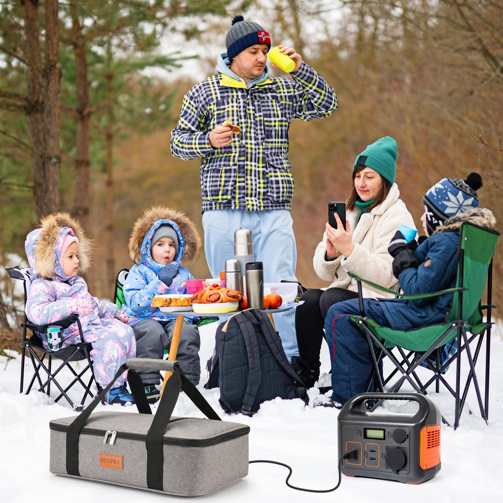 Stylel Star Food Warmer Electric Casserole Carrier Large Heated Lunch ...