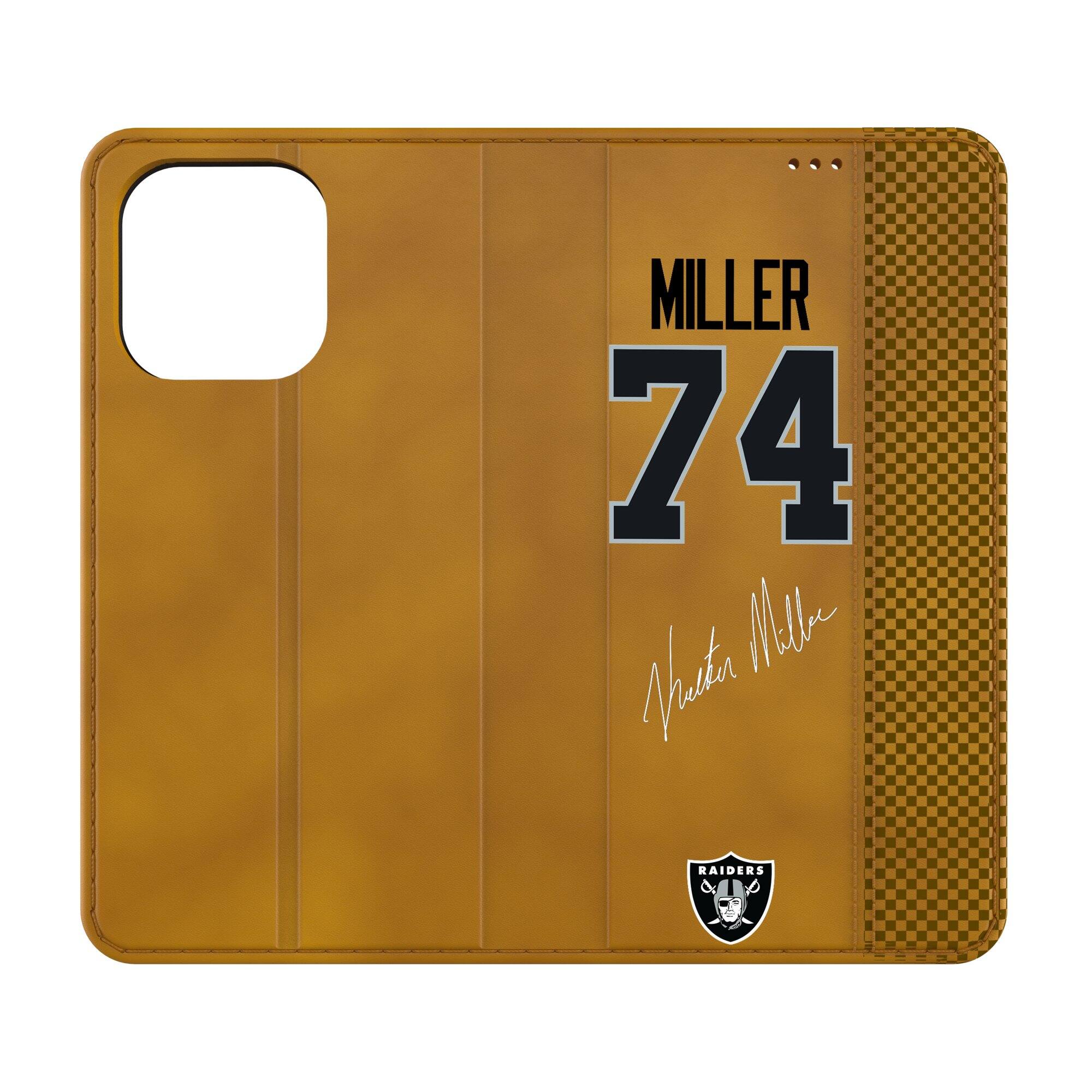 Keyscaper NFL Kolton Miller Las Vegas Raiders Folio iPhone Case 14 ...