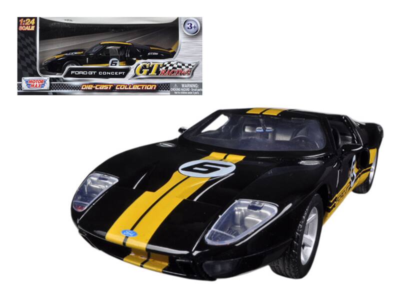 Ford GT #6 GT Racing 1/24 Diecast Car Model by Motormax Black 73775bk ...