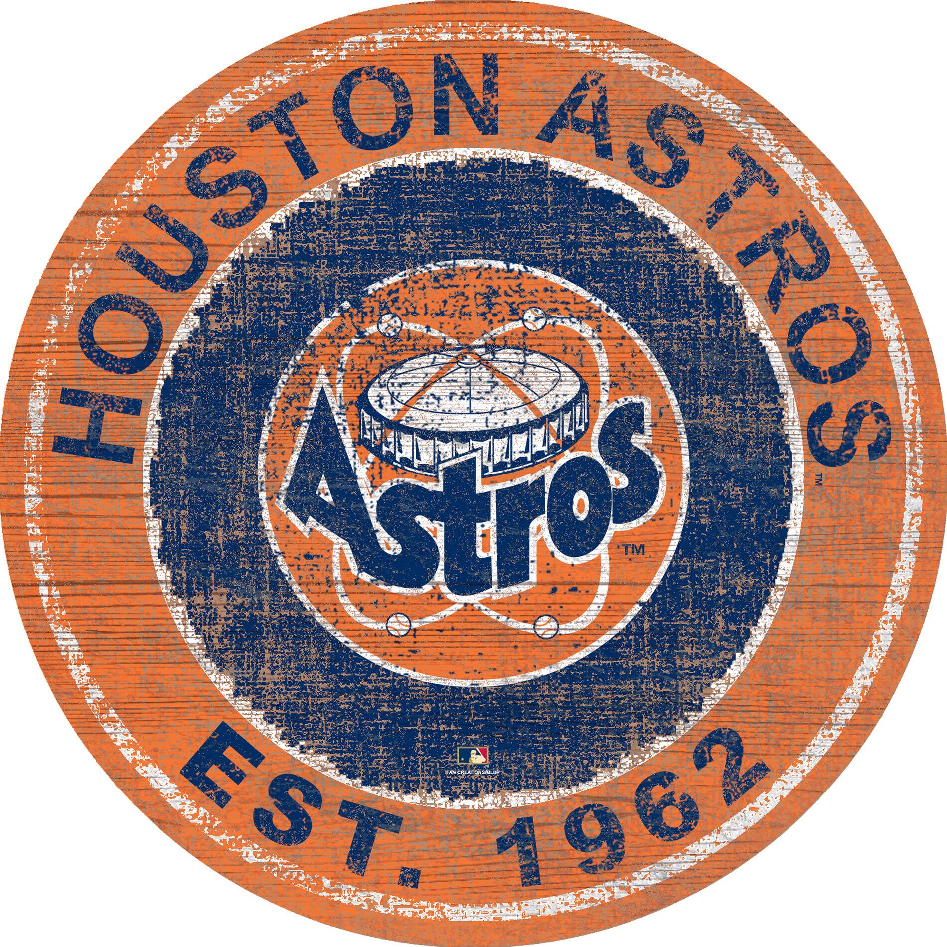Fan Creations Houston Astros 24'' Round Heritage Logo Sign Multicolor 4095852 - Best Buy