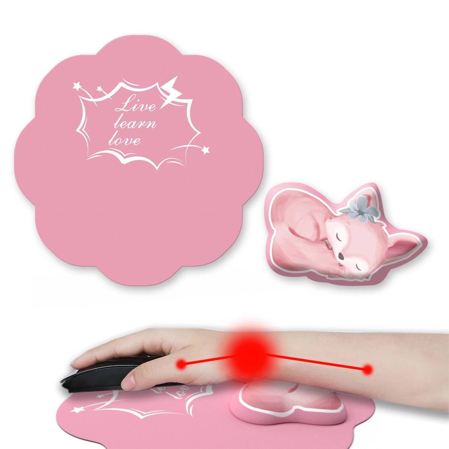 Stock Preferred Ergonomic 3D Wrist Rest & Rollable Mouse Pad Set ...