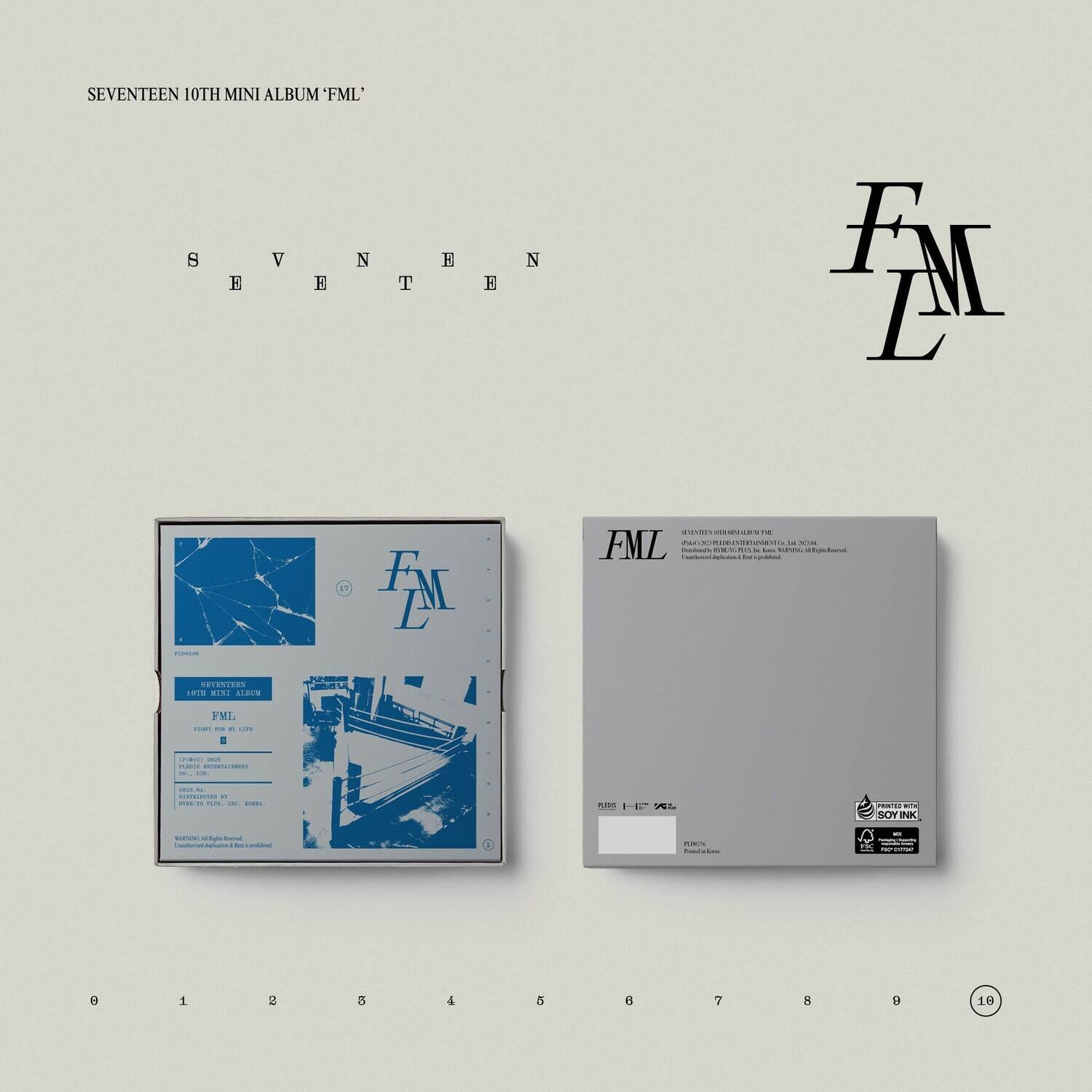 Seventeen SEVENTEEN 10th Mini Album 'FML' (C Ver.) COMPACT DISCS [CD ...