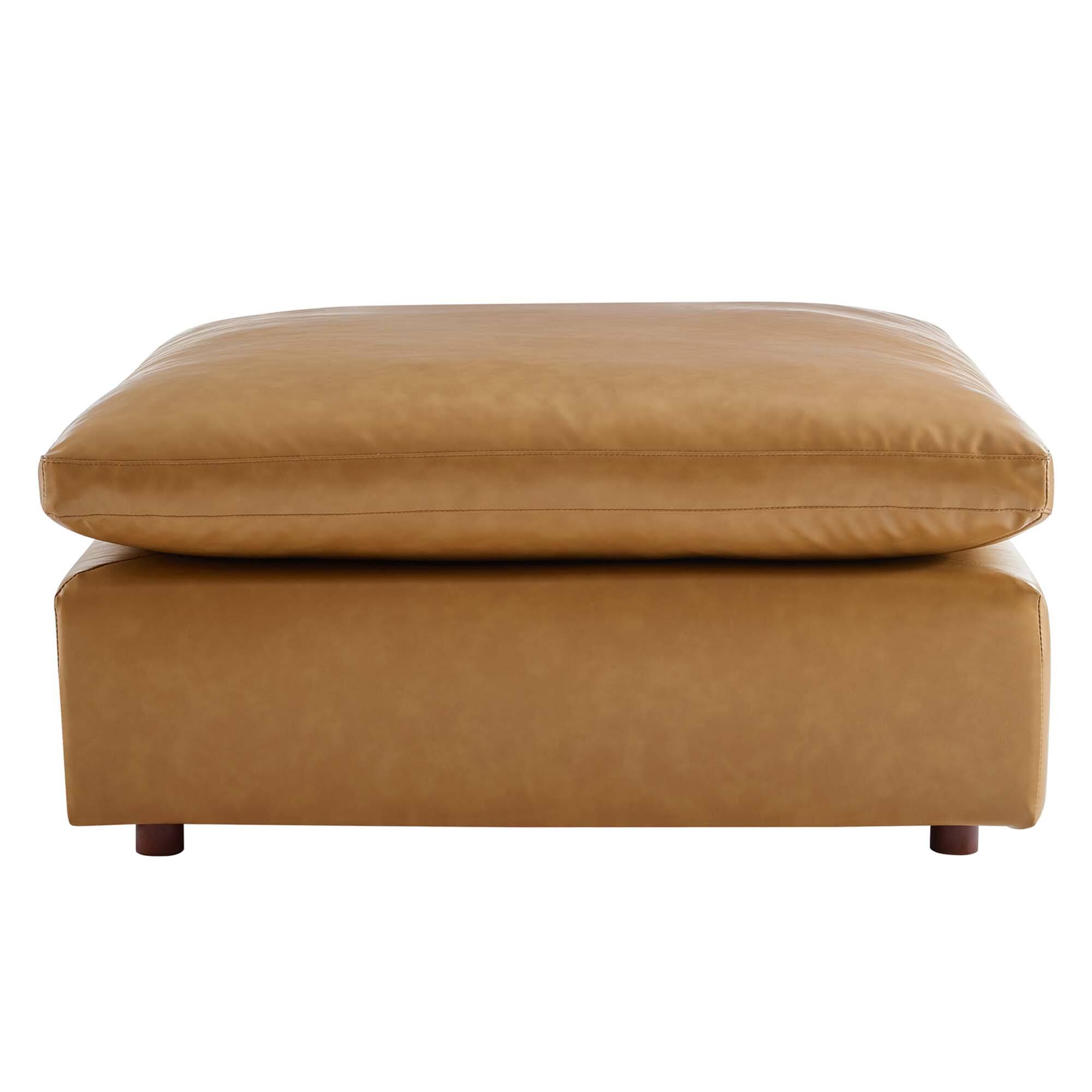 Commix Down Filled Overstuffed Vegan Leather Ottoman by Modway EEI 4695 ...