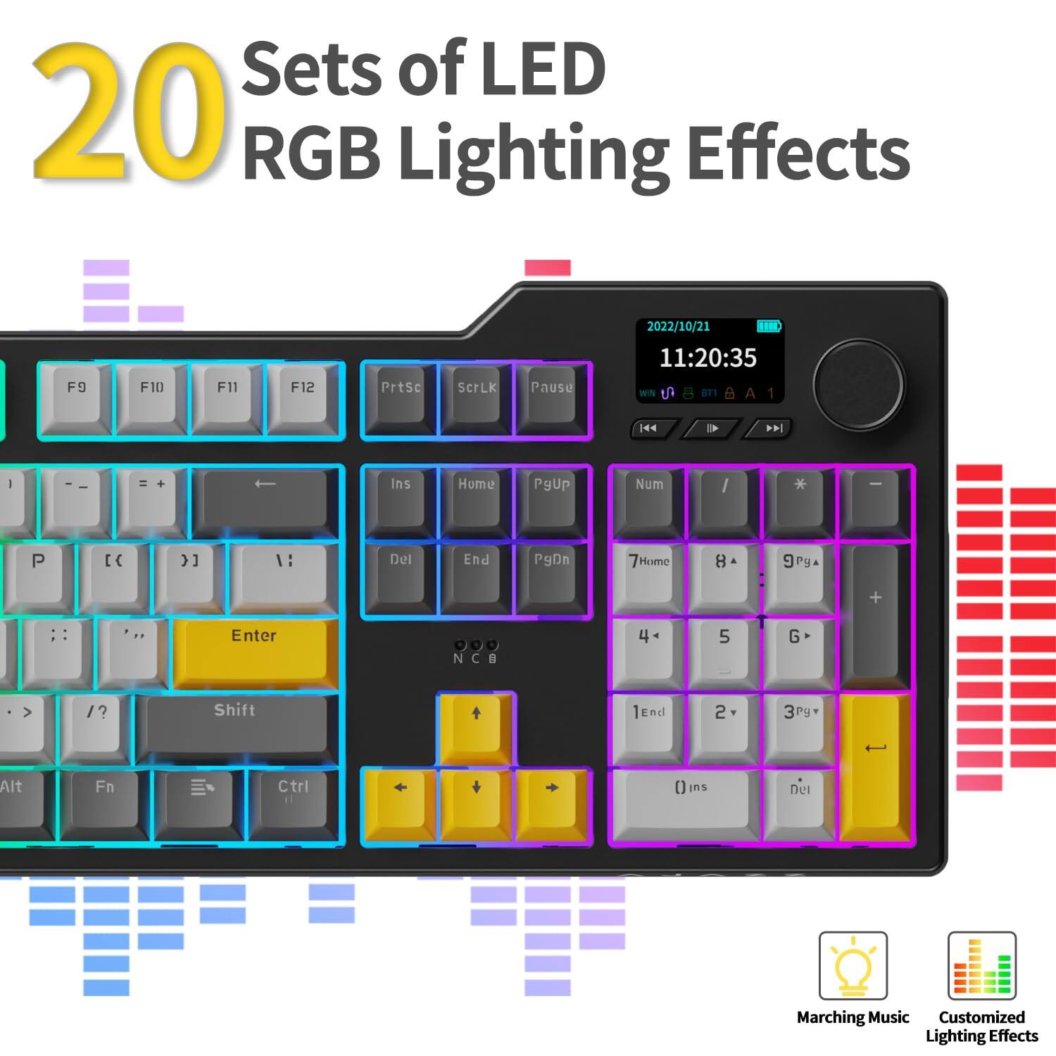 Pacoar Cade ajazz Ak35i V3 Full Size Hot Swap Mechanical Gaming With ...