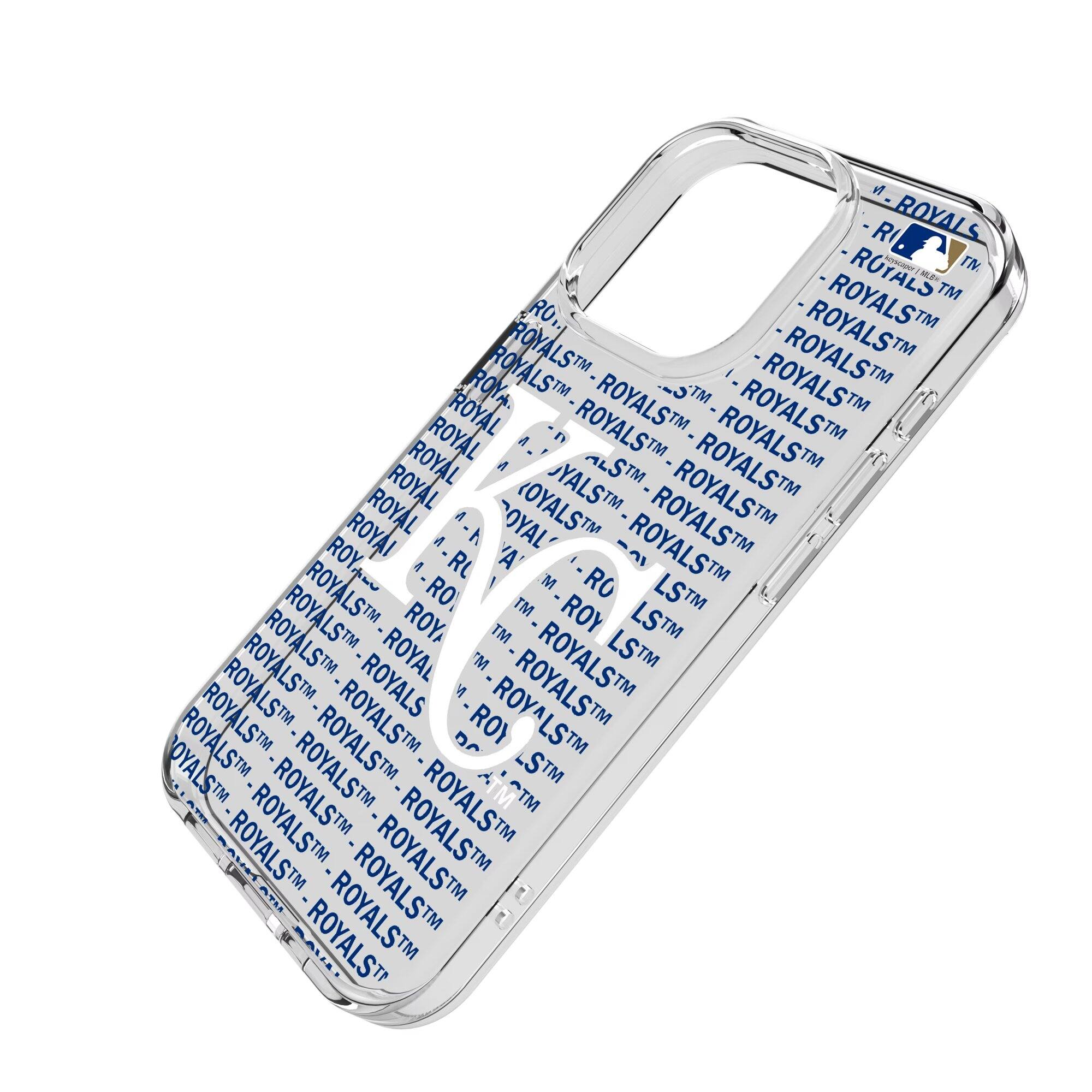 Keyscaper MLB Kansas City Royals Text Backdrop Clear iPhone Case 14 Pro ...