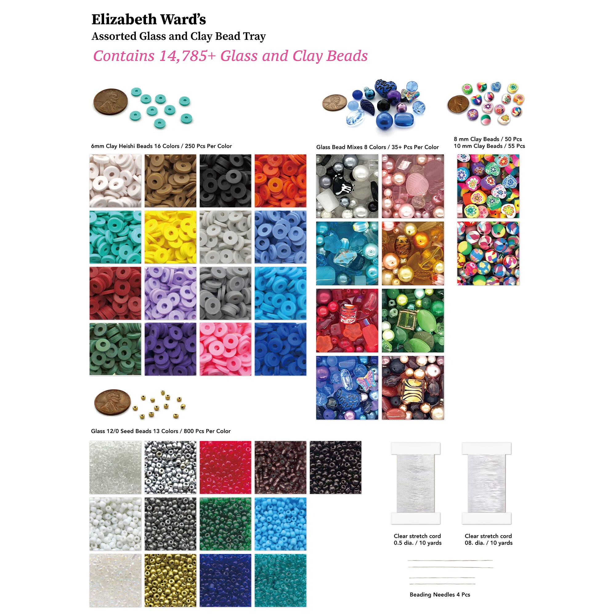 Bead Storage Solutions Elizabeth Ward Assorted Glass and Polymer Clay ...