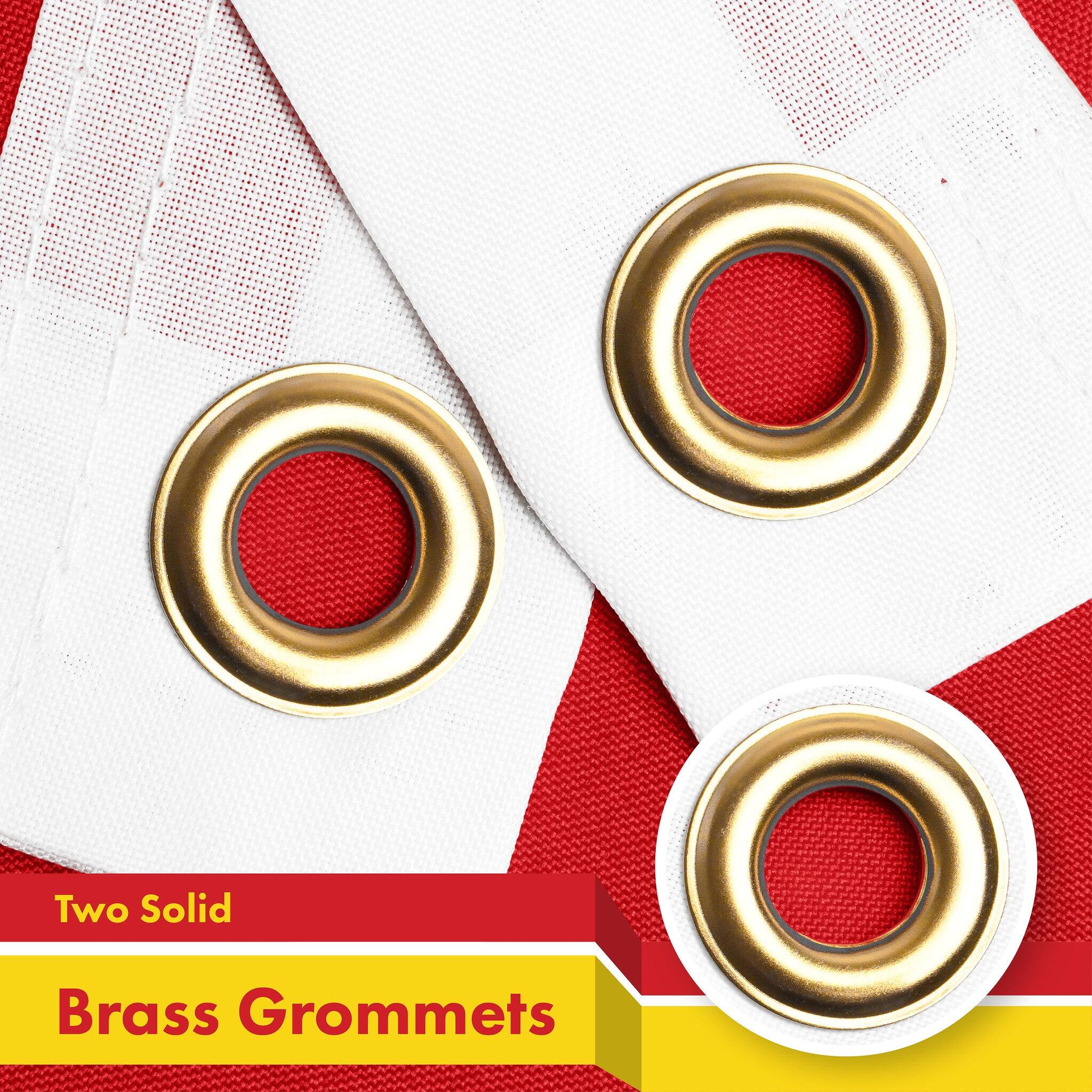 Two Solid Brass Grommets