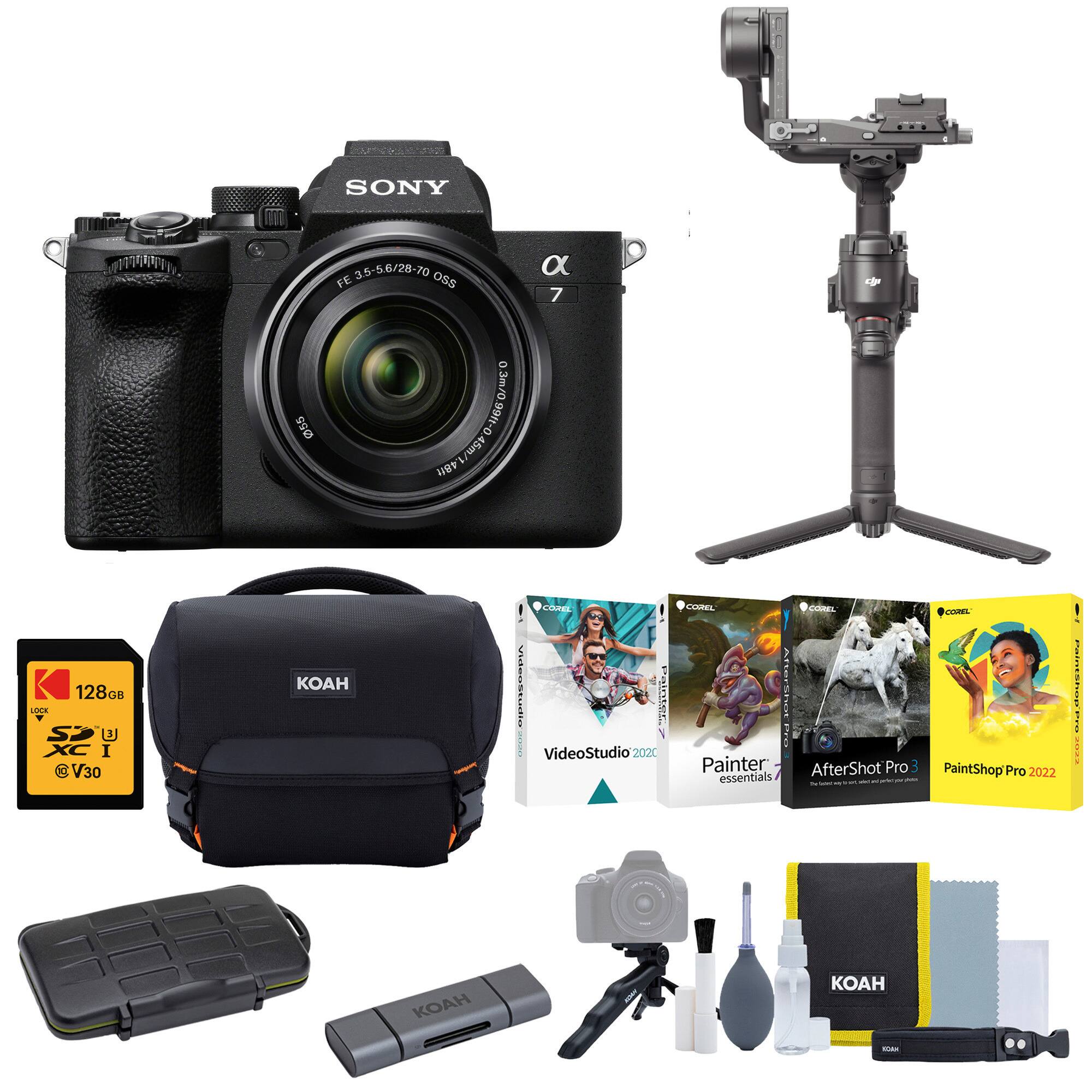 Sony a7 IV Mirrorless Camera with 28 70mm Lens and DJI RS 4 Gimbal ...