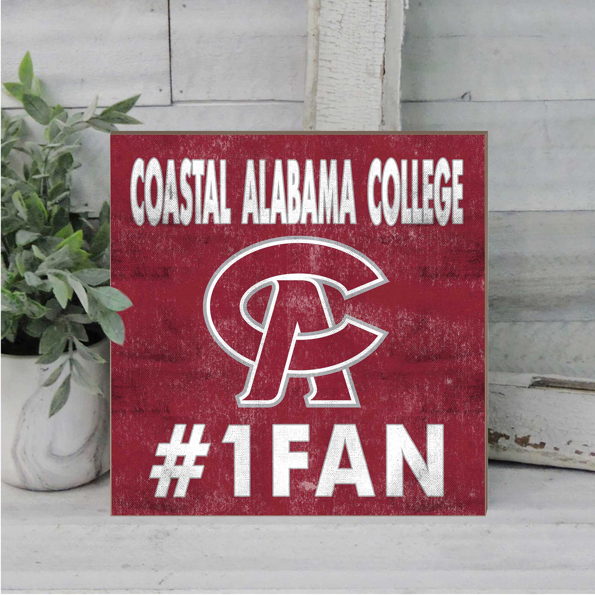 Jardine Coastal Alabama Community College 10" x 10" #1 Fan Plaque ...