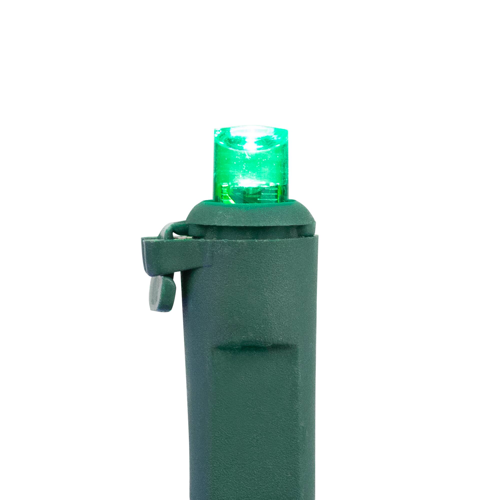 Northlight LED Wide Angle Christmas Lights color 16.25' Green Wire 50ct ...