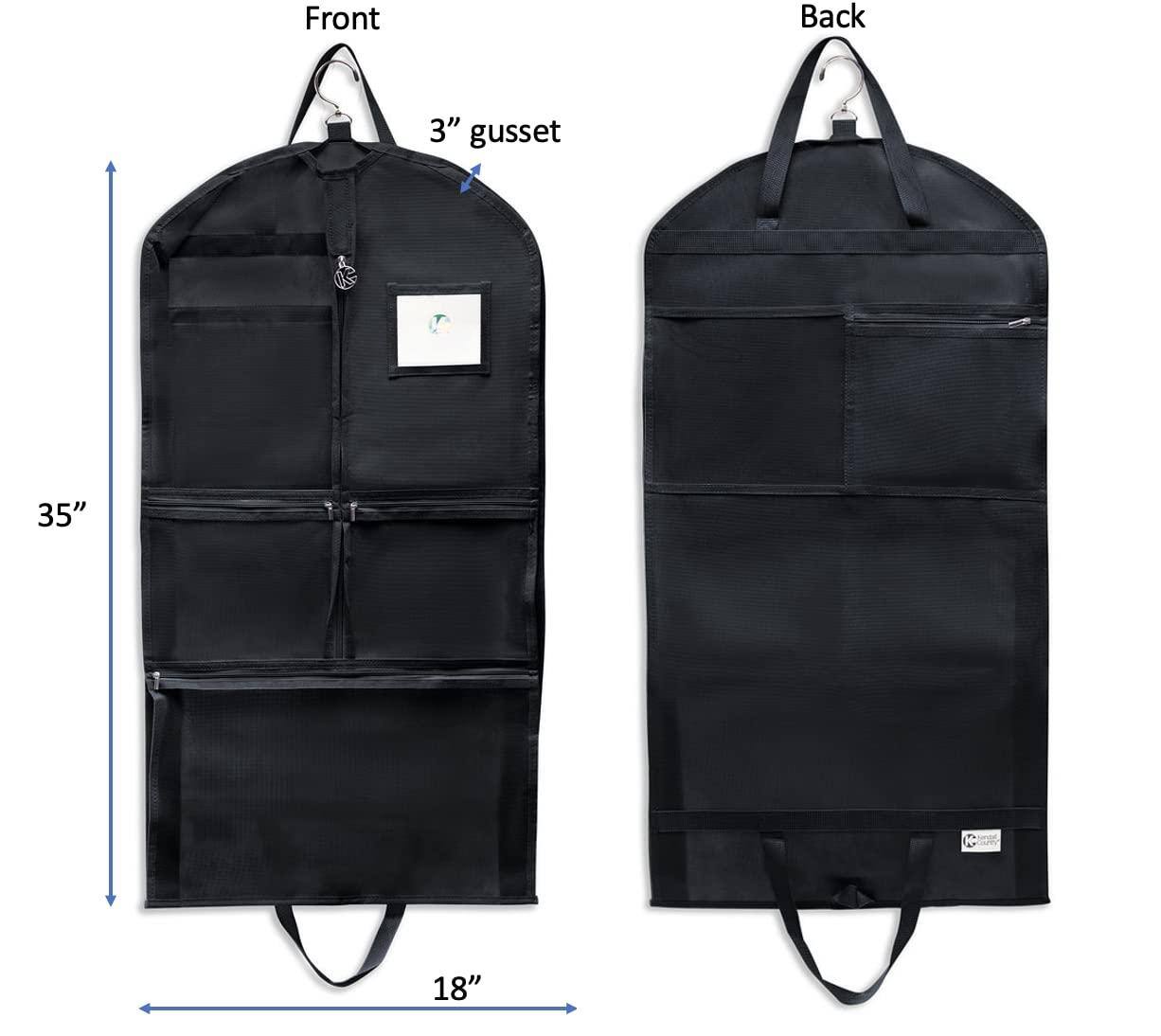 NICHOLAS KLEIN Waterproof Hanging Garment Bag Clothes With Gusset 5 ...