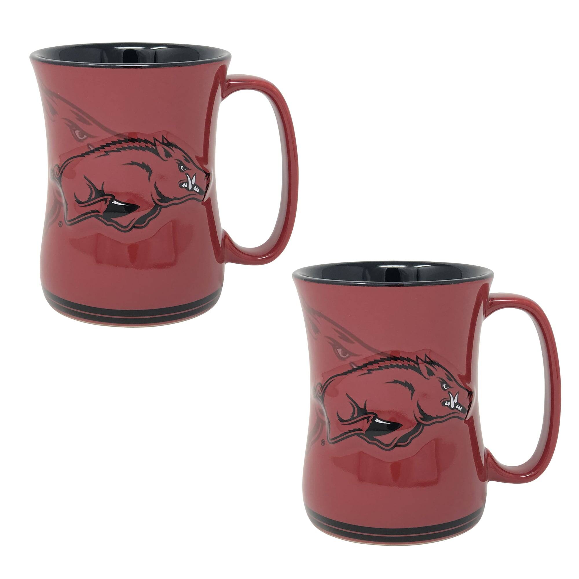 Indigo Falls Arkansas Razorbacks 16oz. Sculpted Barista Mug Two Pack ...