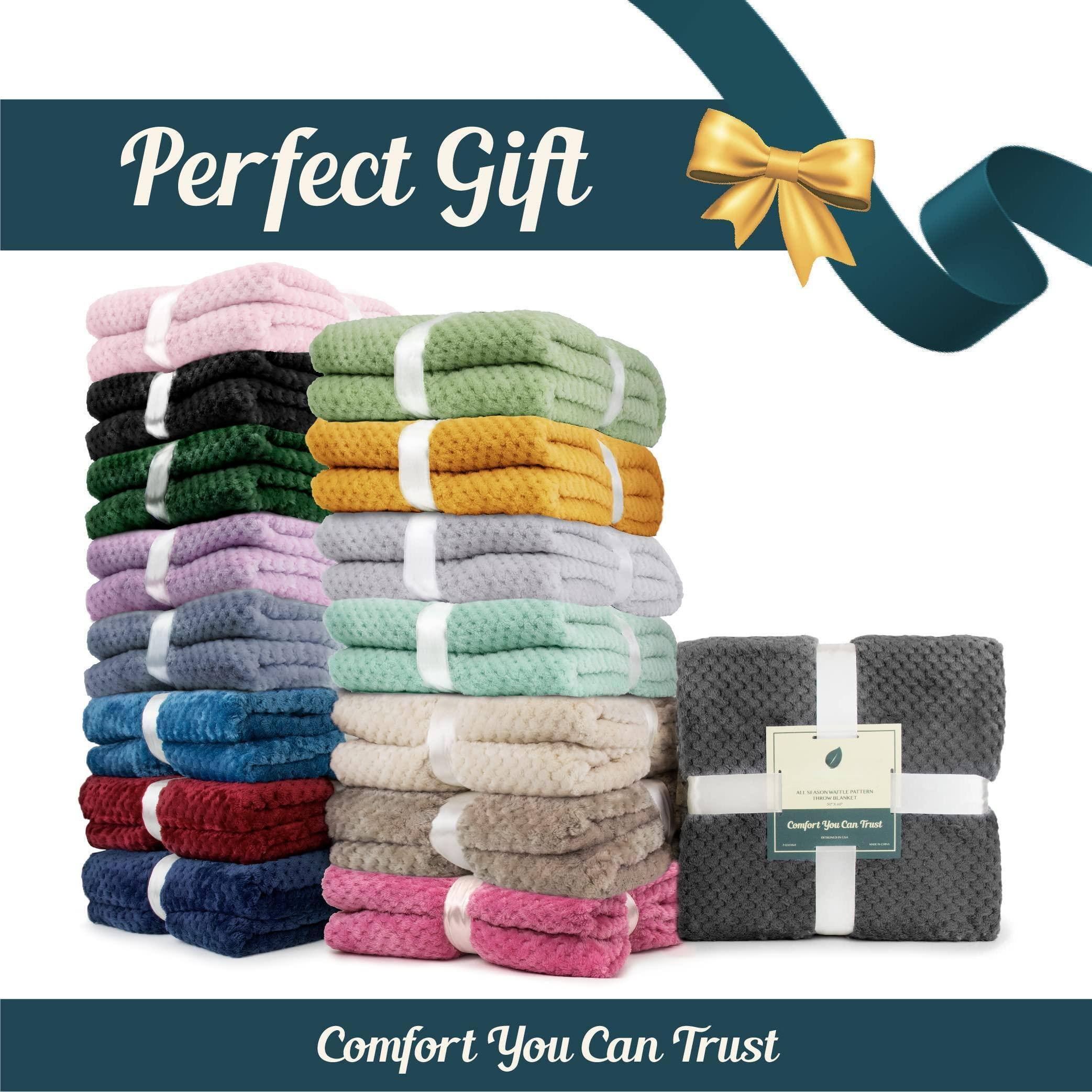 Dapper Styles Maroon Throw Blanket For Couch Bed Soft Fleece Throws ...