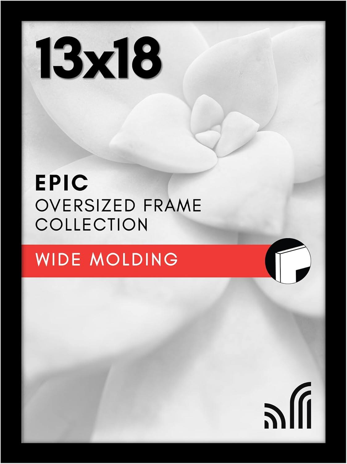 blue 20x30 Poster Frame in Black Composite Wood with Polished ...