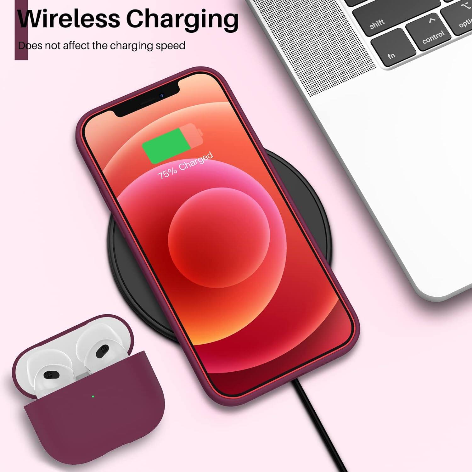 Ornarto Compatible with iPhone 12 Mini Case 5.4", Slim Liquid Silicone 3 Layers Full Covered ...