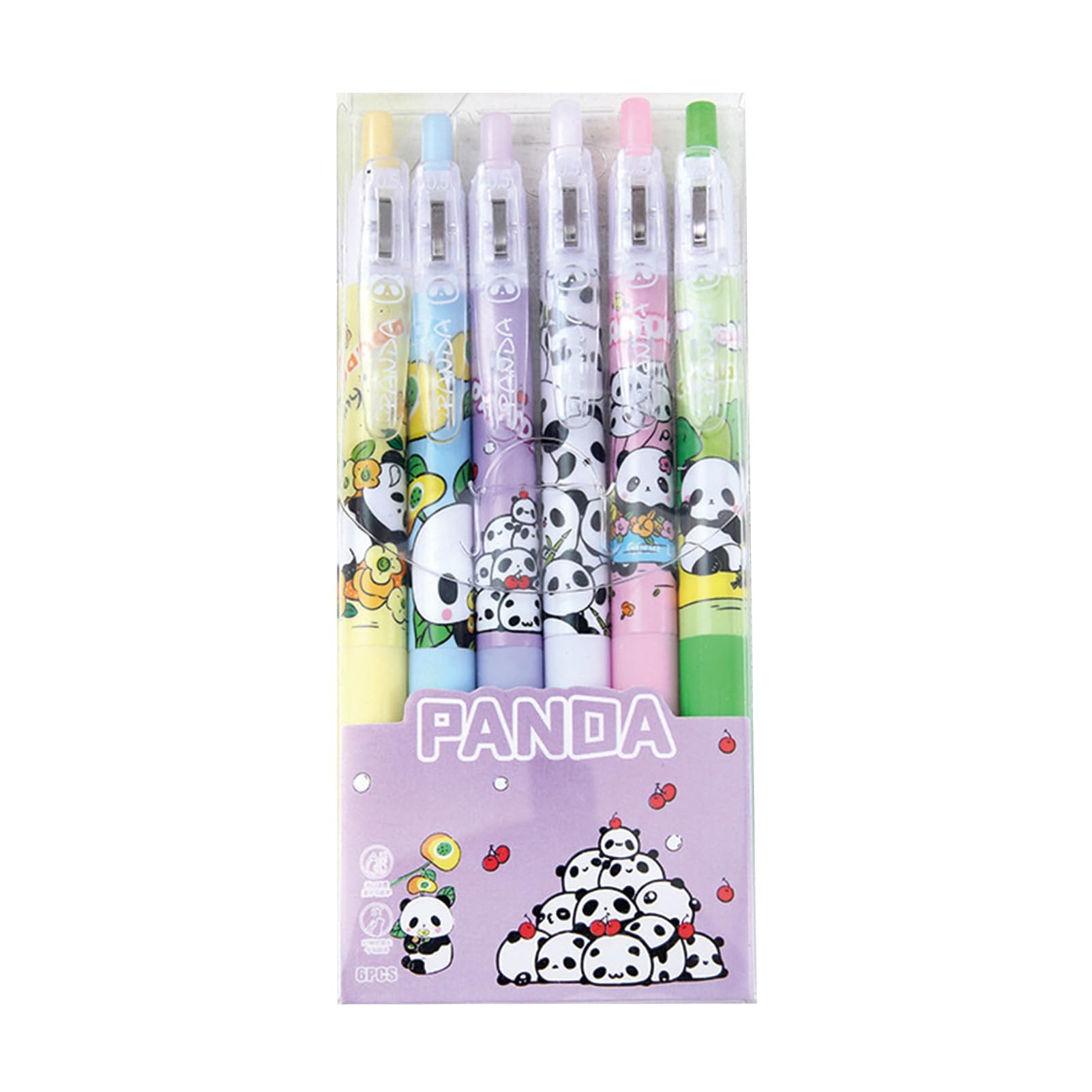 Paradigms Interiors 6 Gel Ink Pens Cute Bear Retractable Office School ...