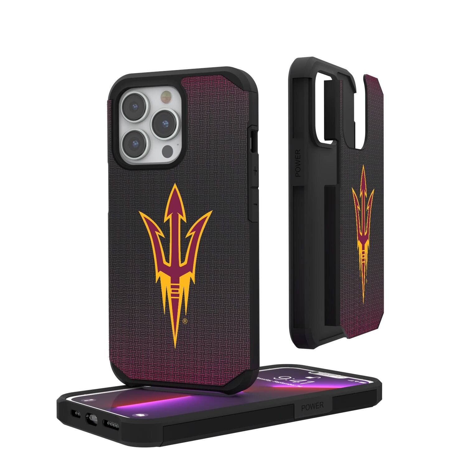 Keyscaper - NCAA - Arizona State Sun Devils Linen Logo iPhone Rugged ...