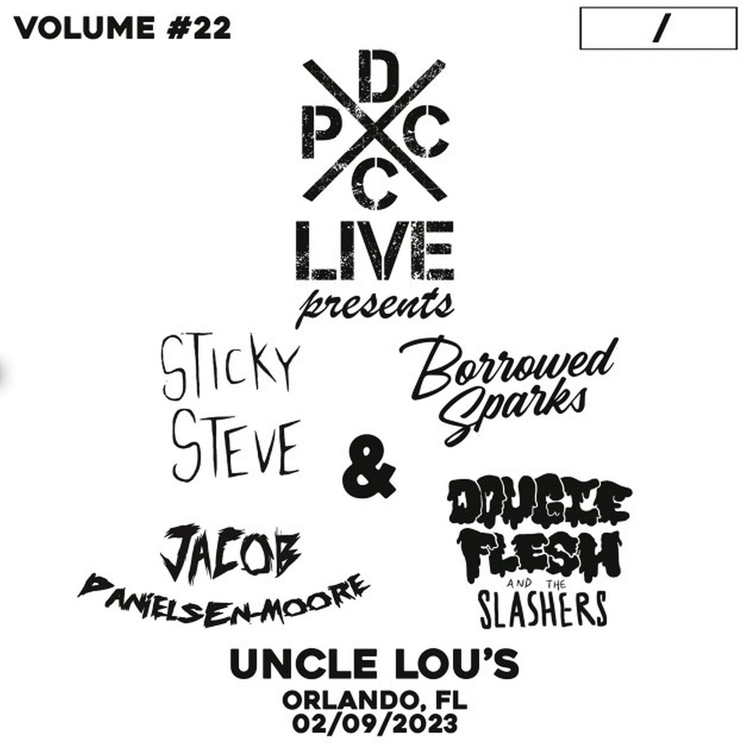 Sticky Steve / Borrowed Sparks / Danielsen Moore DCxPC Live Vol22 VINYL ...