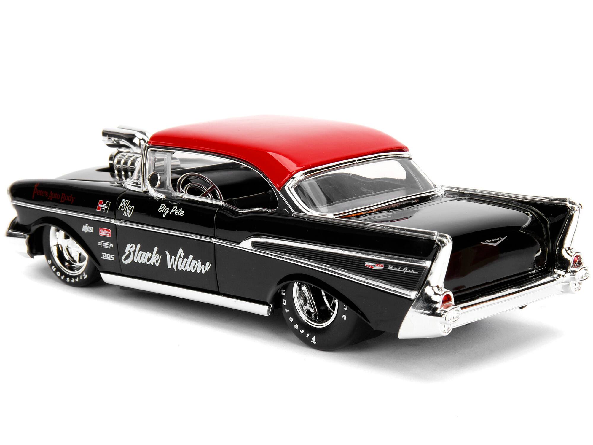 Jada 1957 Chevrolet Bel Air Top "Pete's Auto Body: Black Widow ...