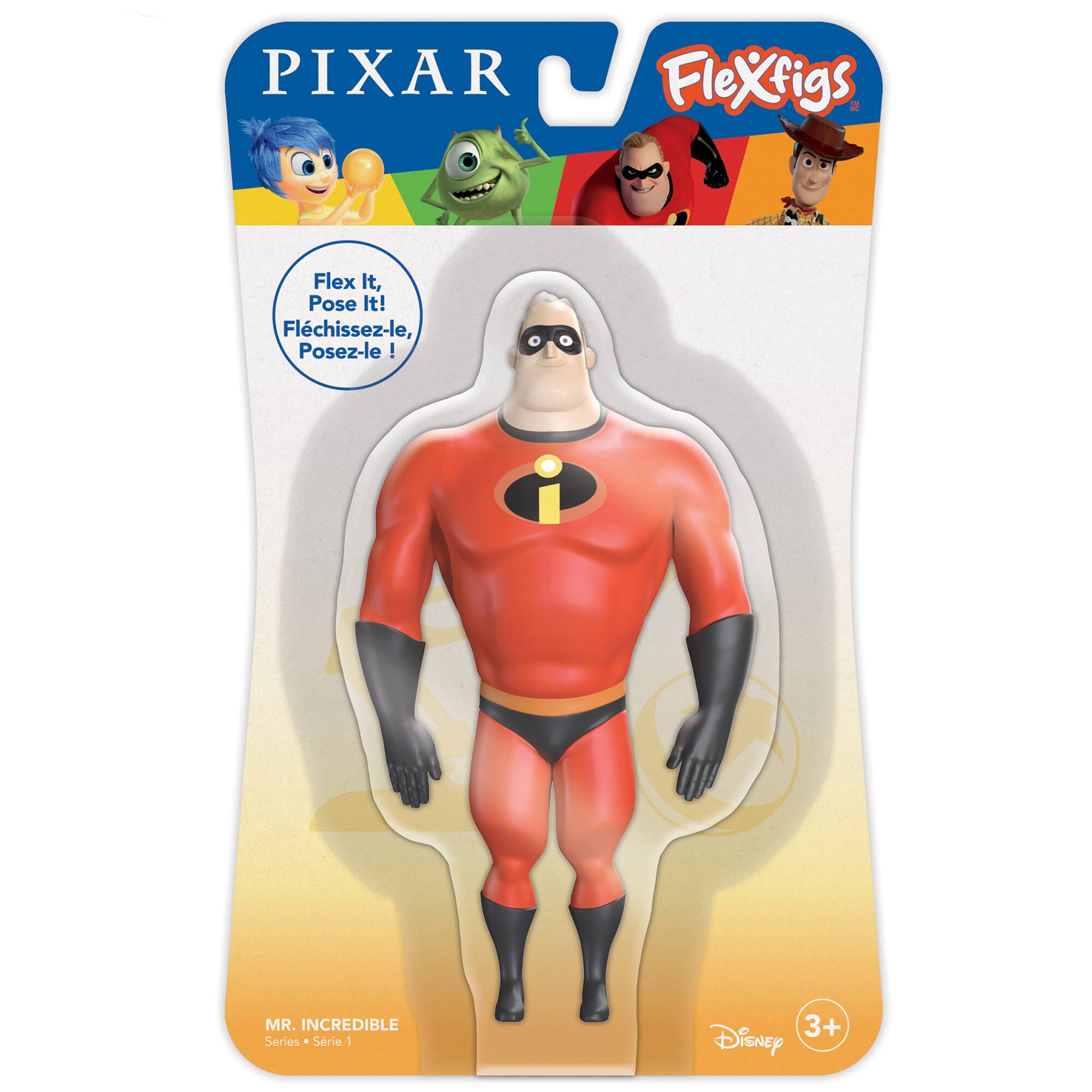 TCG Toys FleXfigs: Pixar Woody & Mr. Incredible- 2 Character Pack -Ages ...