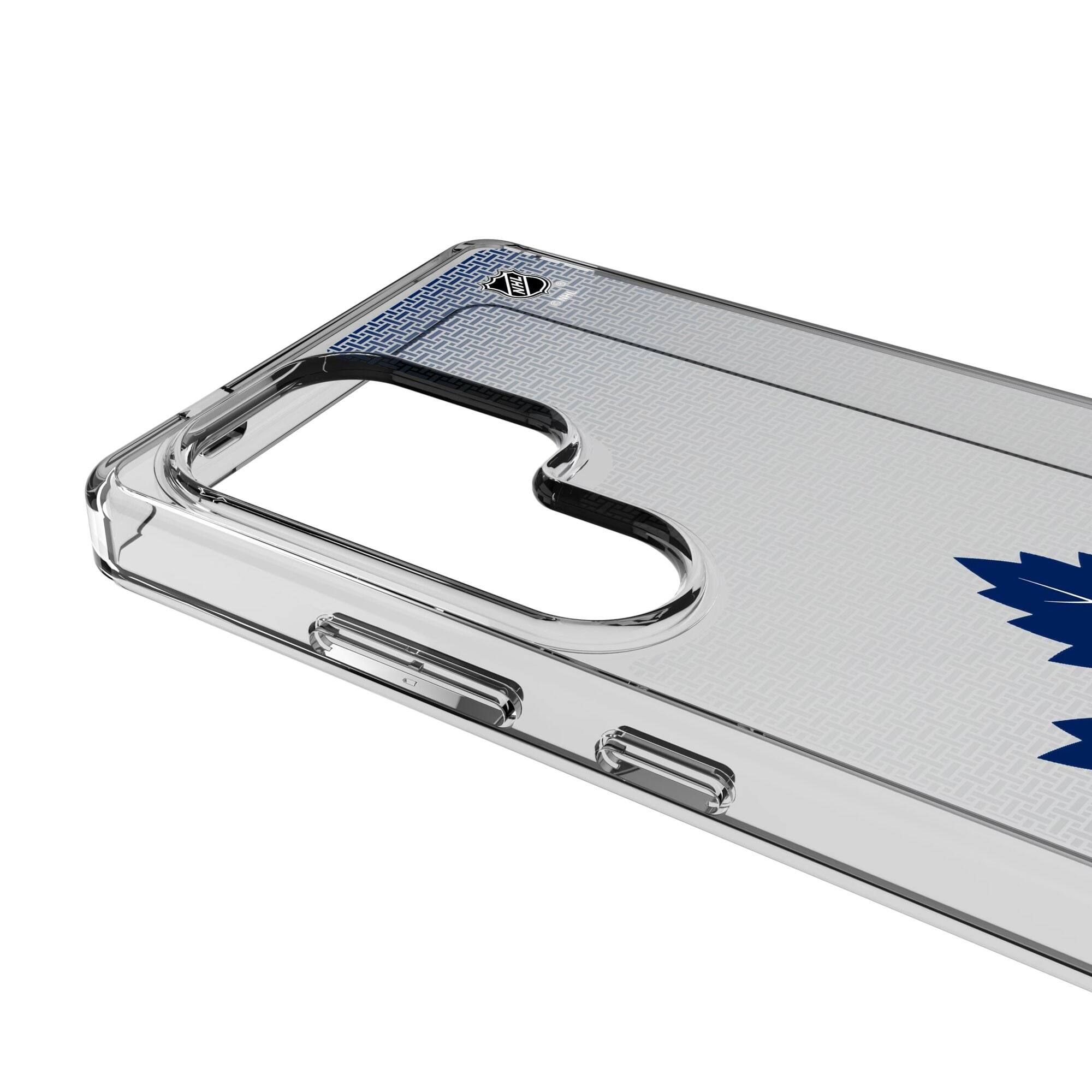 Keyscaper NHL Toronto Maple Leafs Linen Logo Galaxy Clear Case S24 ...