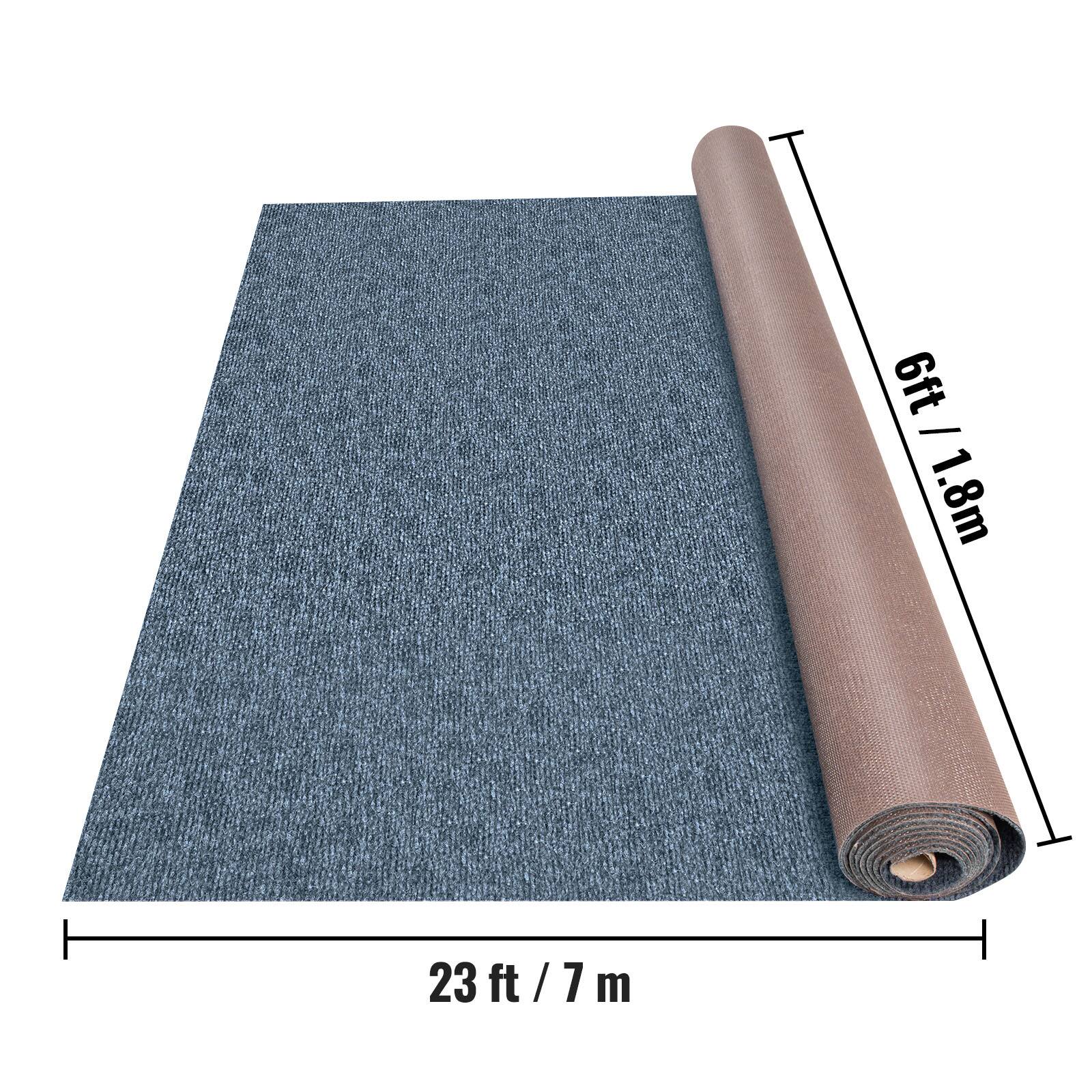 VEVOR Marine Carpet 6 ft x 23 ft Boat Carpet Rugs Indoor Outdoor Rugs for Patio Deck Anti Slide ...