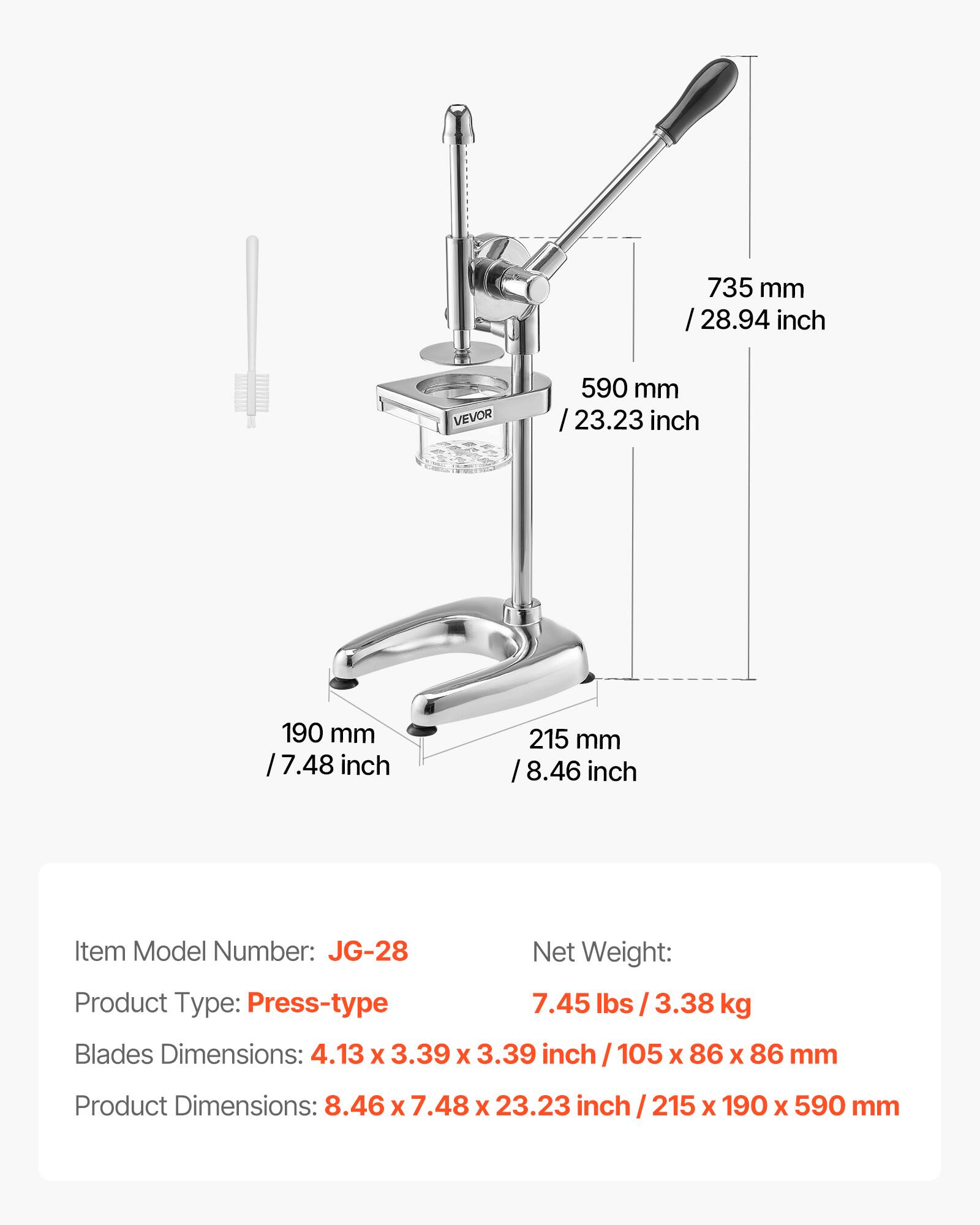VEVOR Commercial French Fry Cutter,Stainless Steel Fried Potato Strips ...