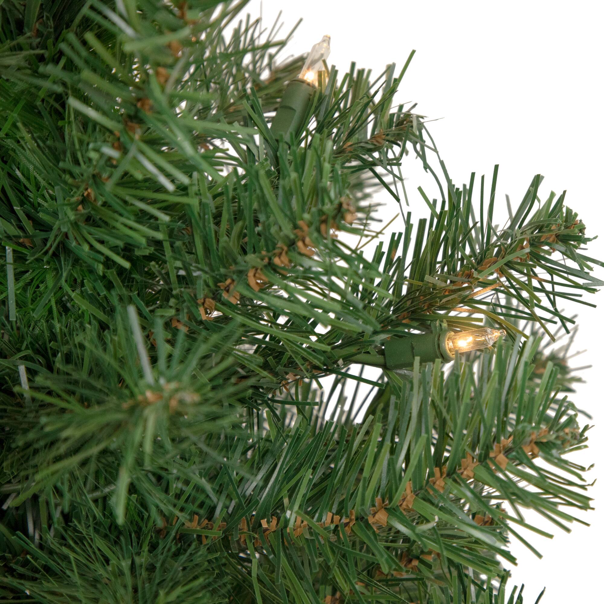 Northlight Pre Lit Medium Oakridge Noble Fir Artificial Christmas Tree ...