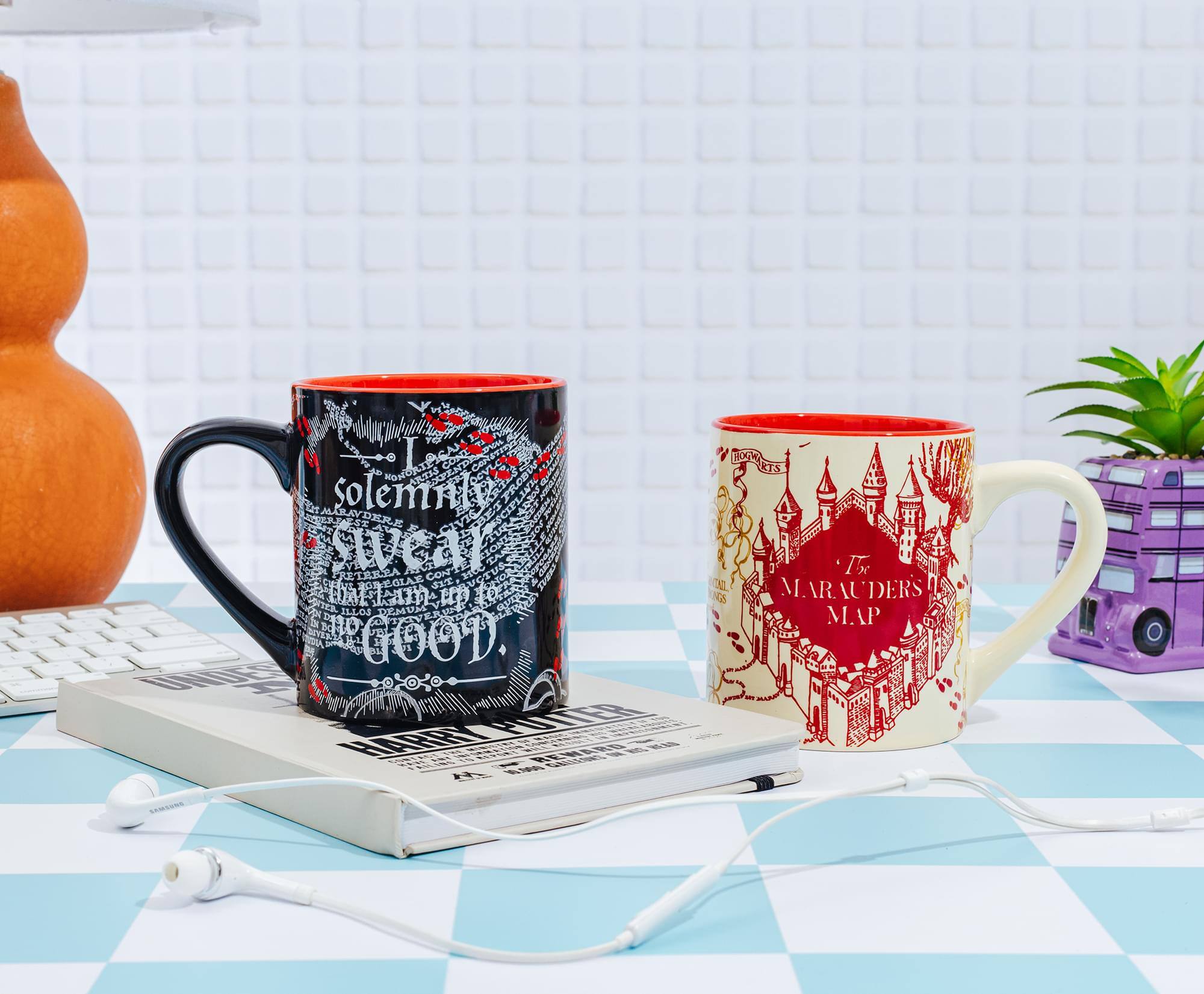 Silver Buffalo Harry Potter Marauder's Map Quotes Ceramic Mug Set ...
