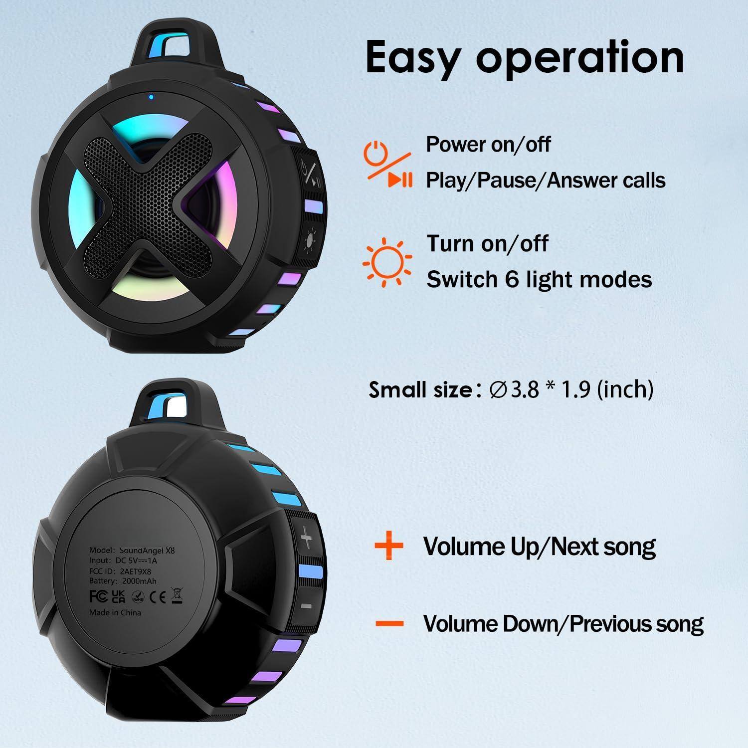 Cozy Serene Light Upgraded Shower Certified Ip67 Waterproof Silicone Case 10w Pro Sound & Deep ...