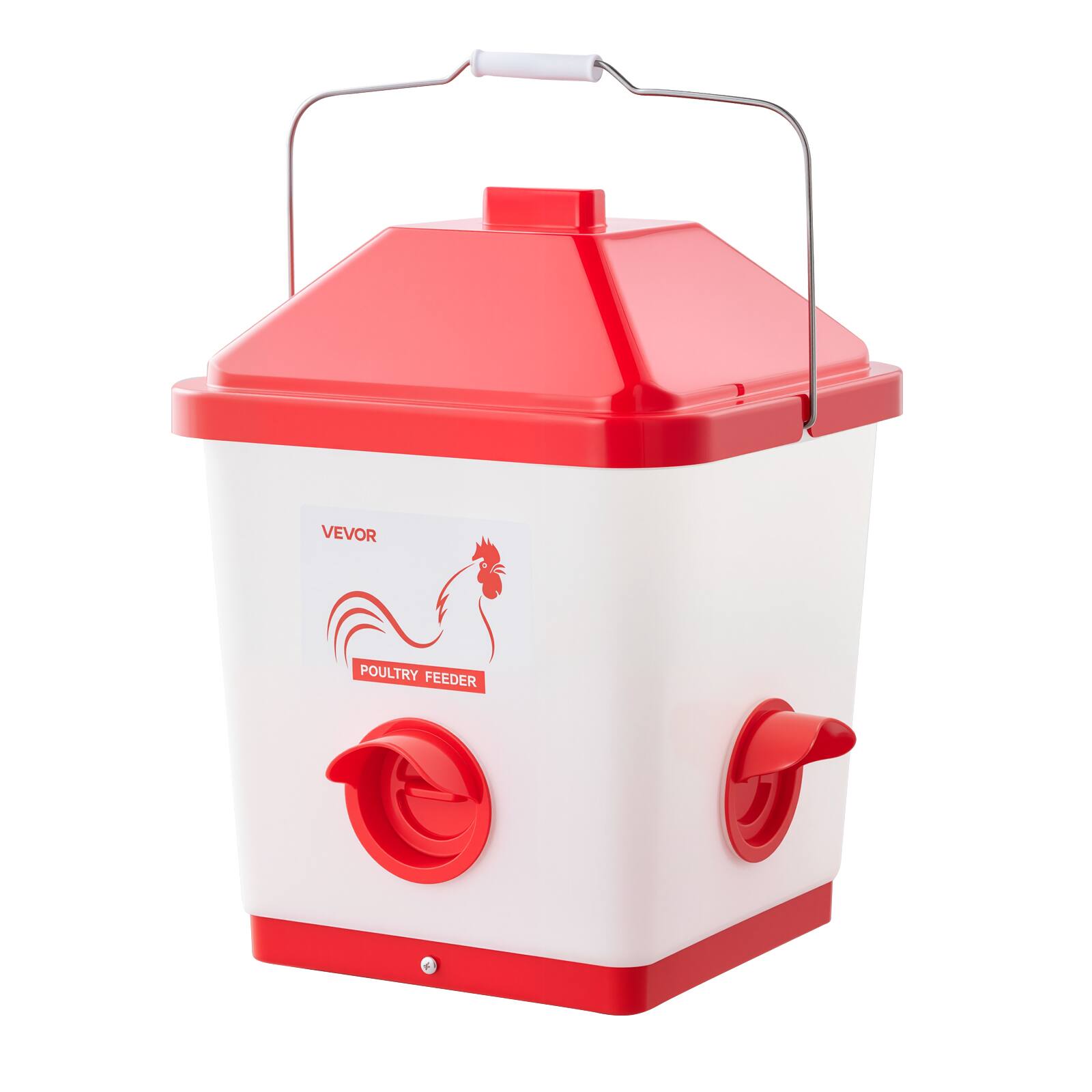 VEVOR Automatic Chicken Feeder, 40 Pounds Capacity, Large Gravity ...