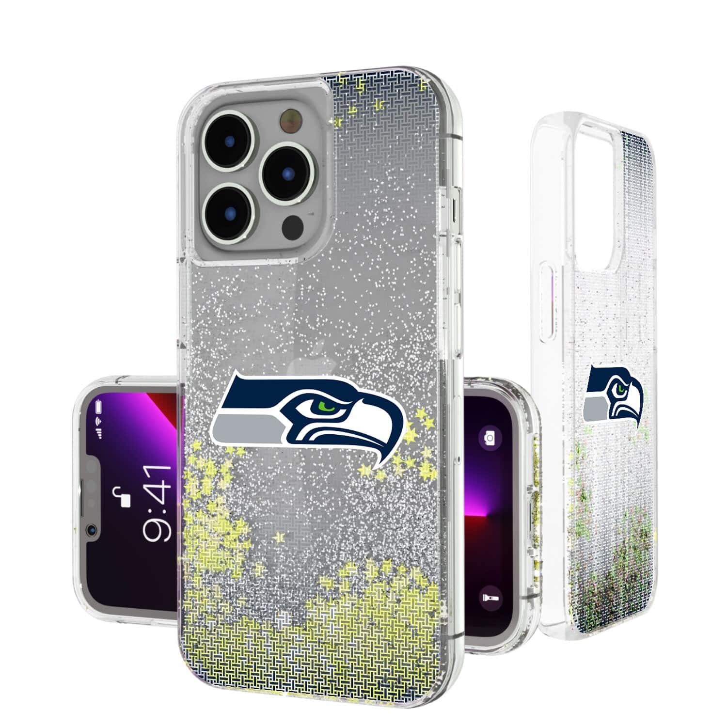 NFL Keyscaper - - Seattle Seahawks Linen Logo iPhone Glitter - 13 ...